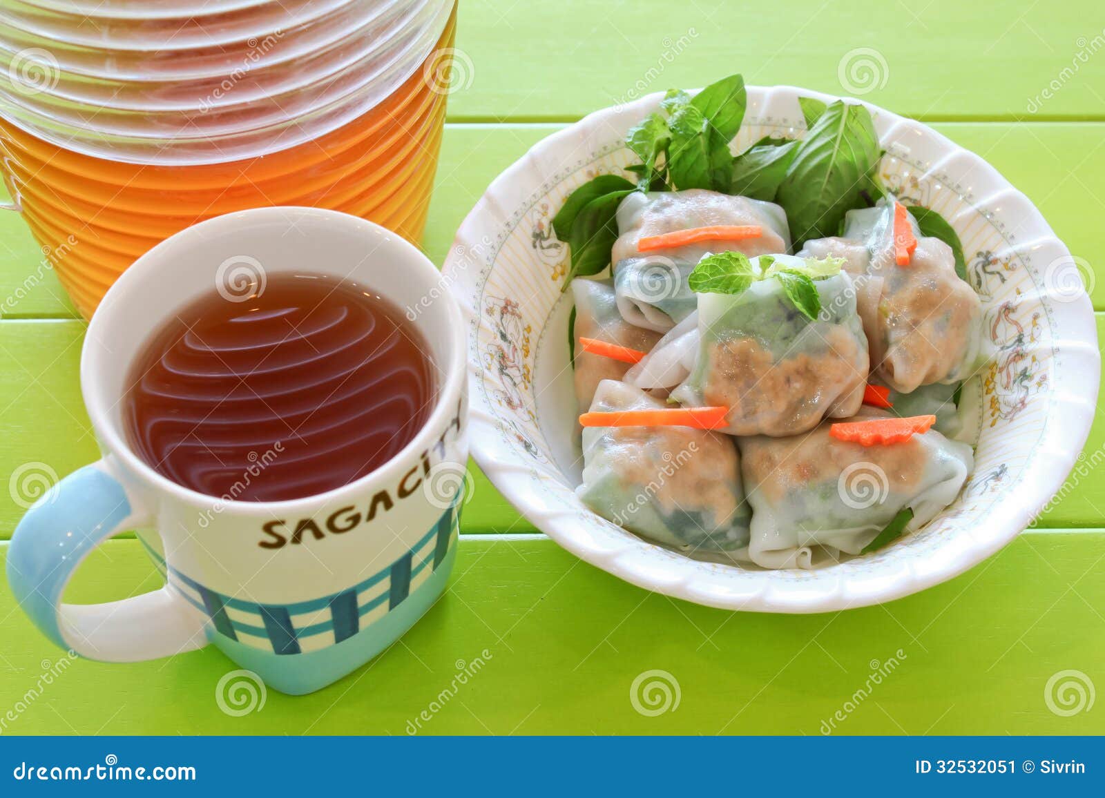 Fresh spring rolls. stock image. Image of food, vegetable - 32532051
