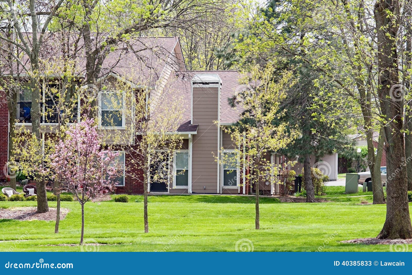 Fresh Spring Scene stock image. Image of architectural - 40385833