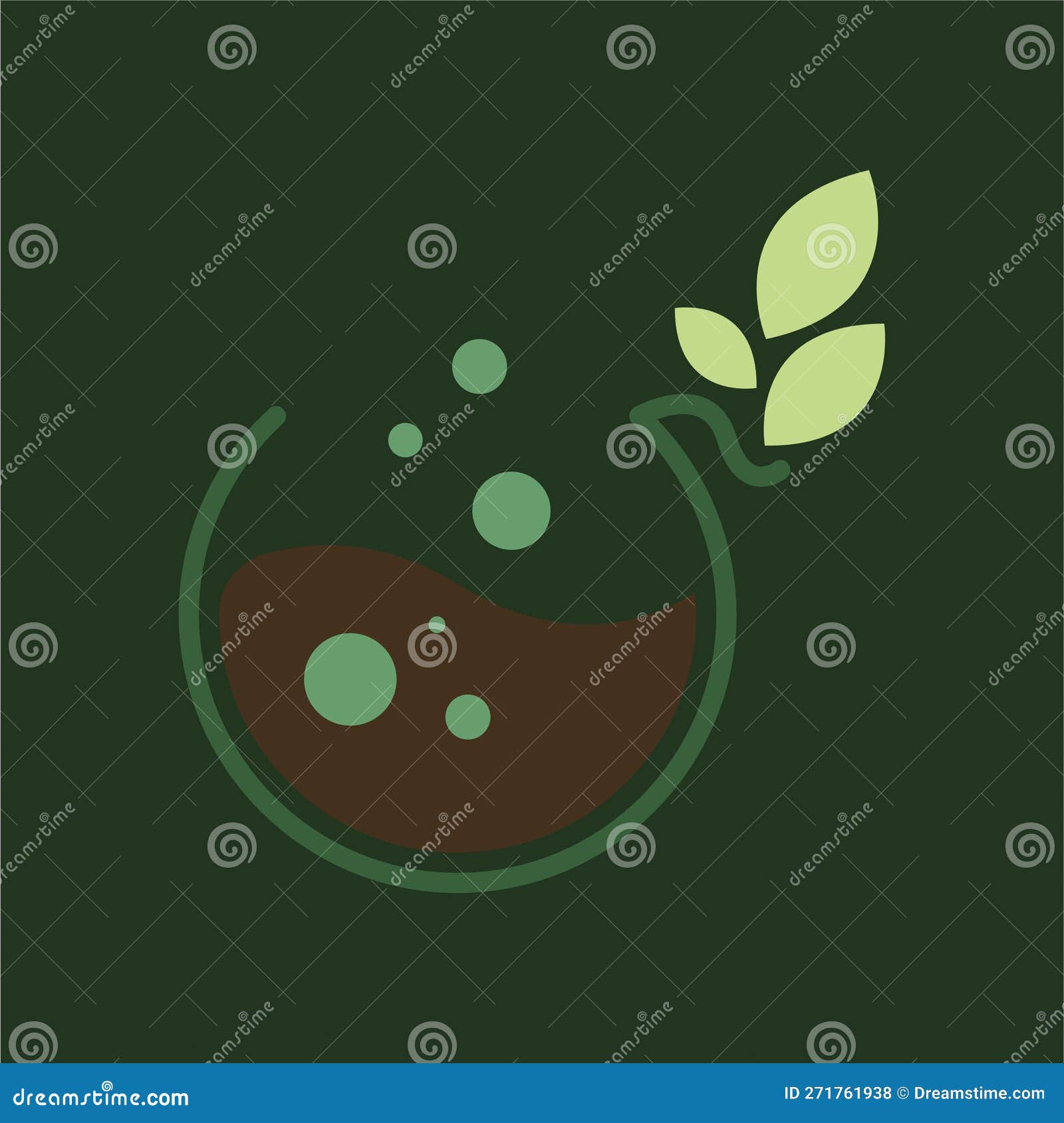 Fresh sprout logo template stock vector. Illustration of business ...