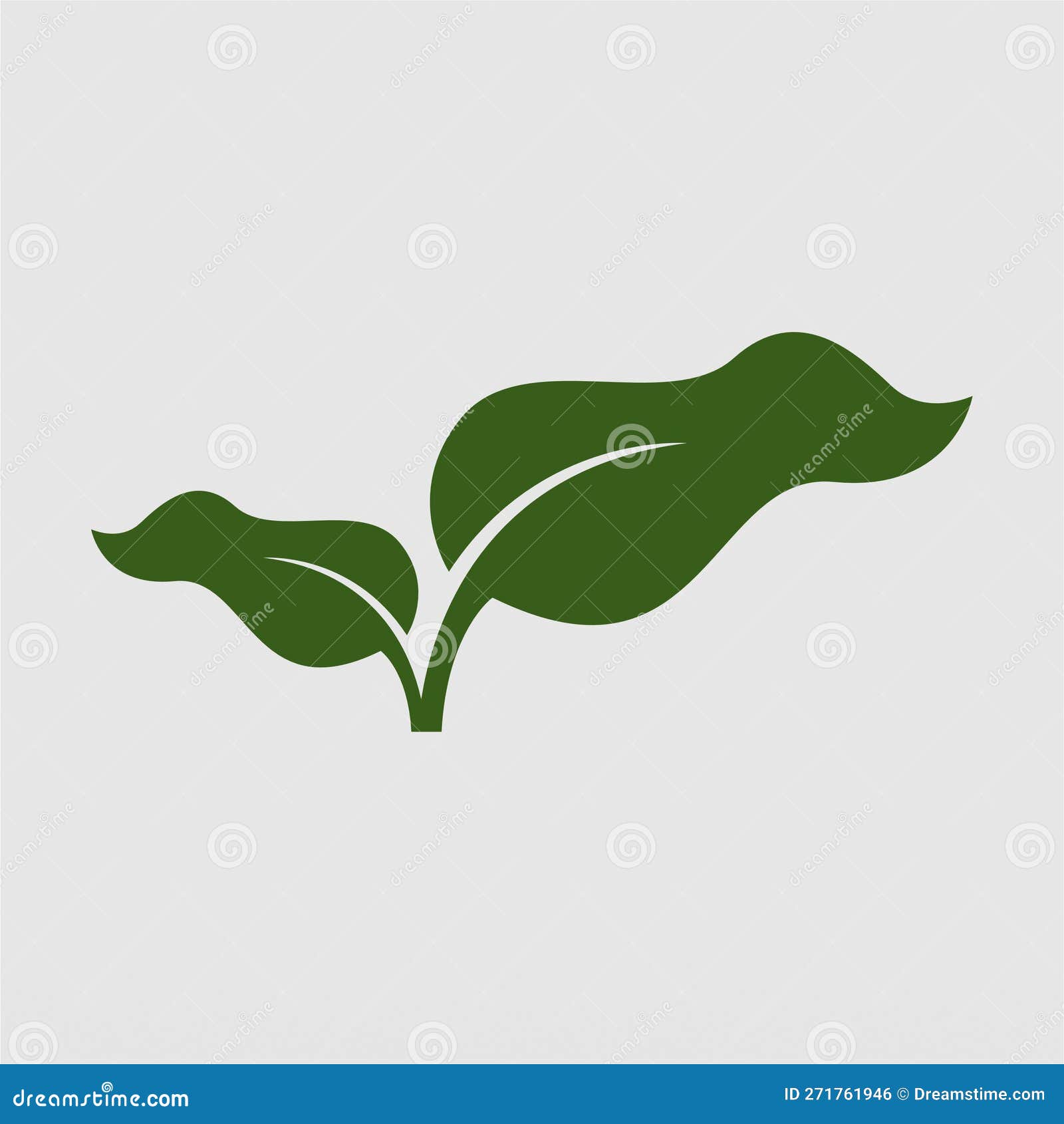 Fresh sprout logo template stock vector. Illustration of template ...
