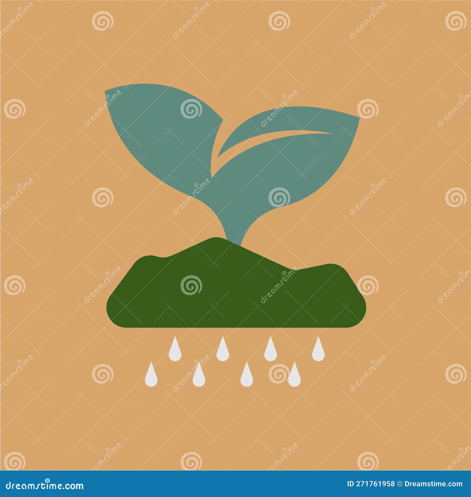 Fresh sprout logo template stock vector. Illustration of logo - 271761958
