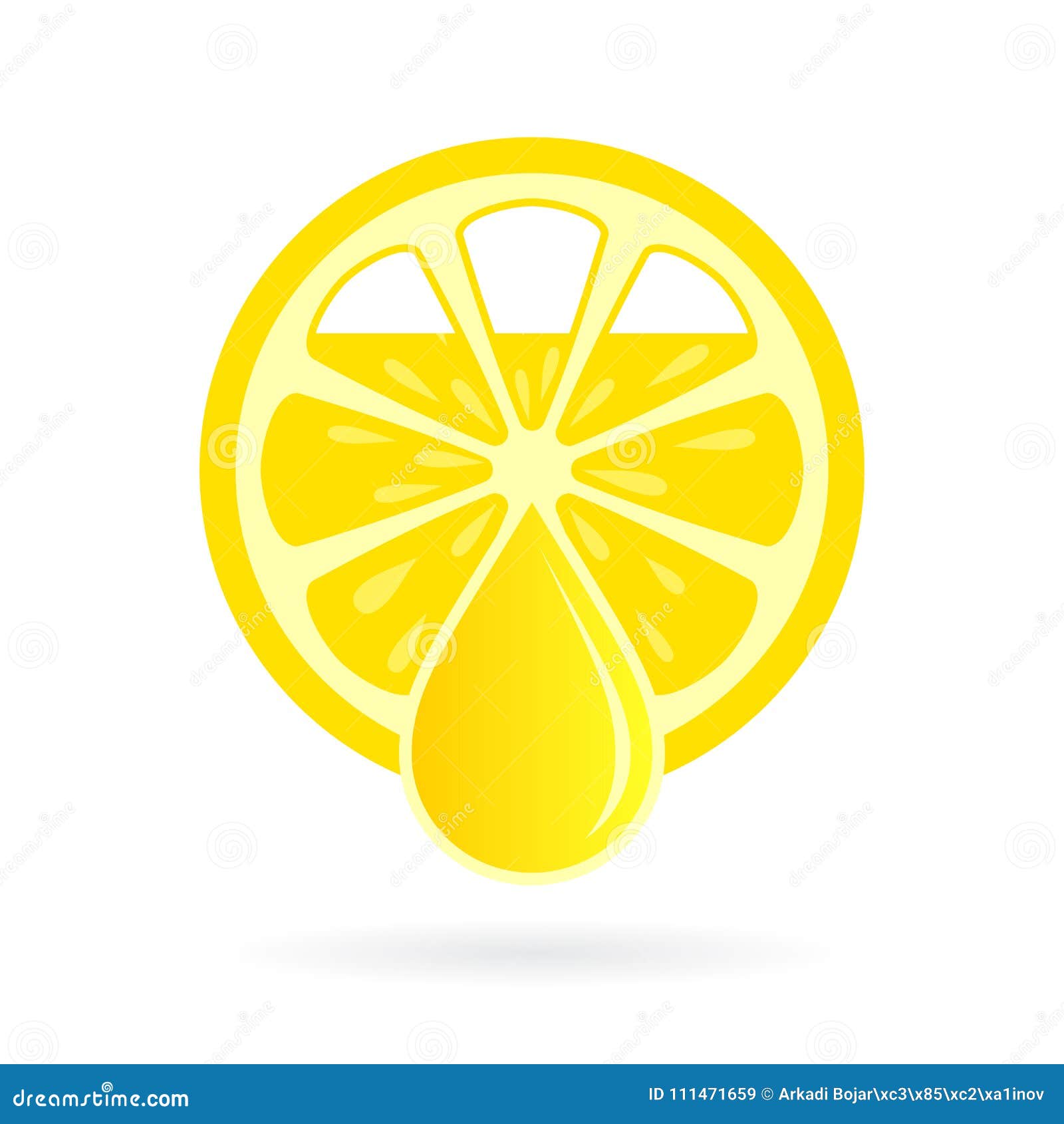 Squeezed Lemon Slice Vector Illustration | CartoonDealer.com #13384246