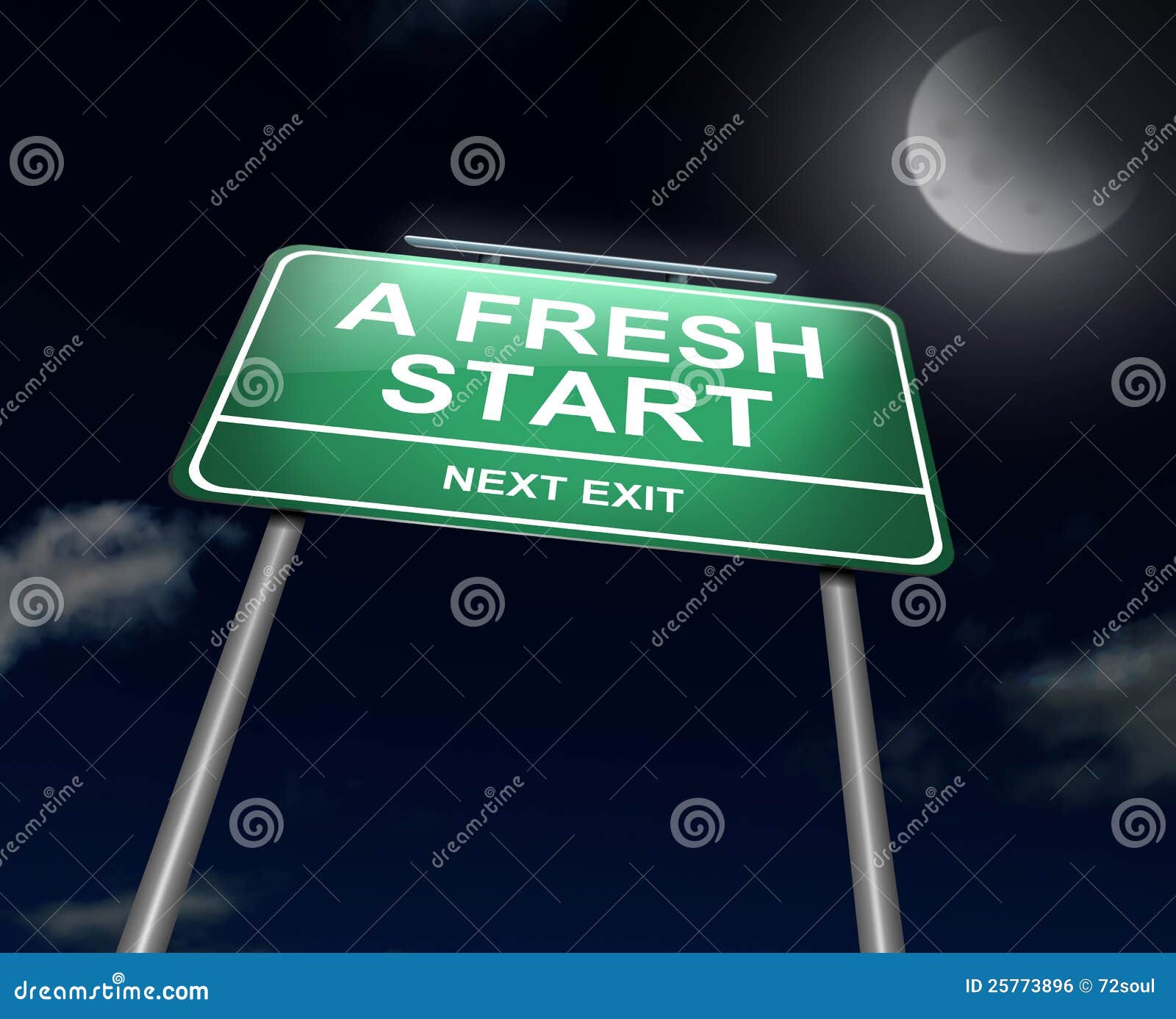 A fresh start. stock illustration. Illustration of awakening - 25773896