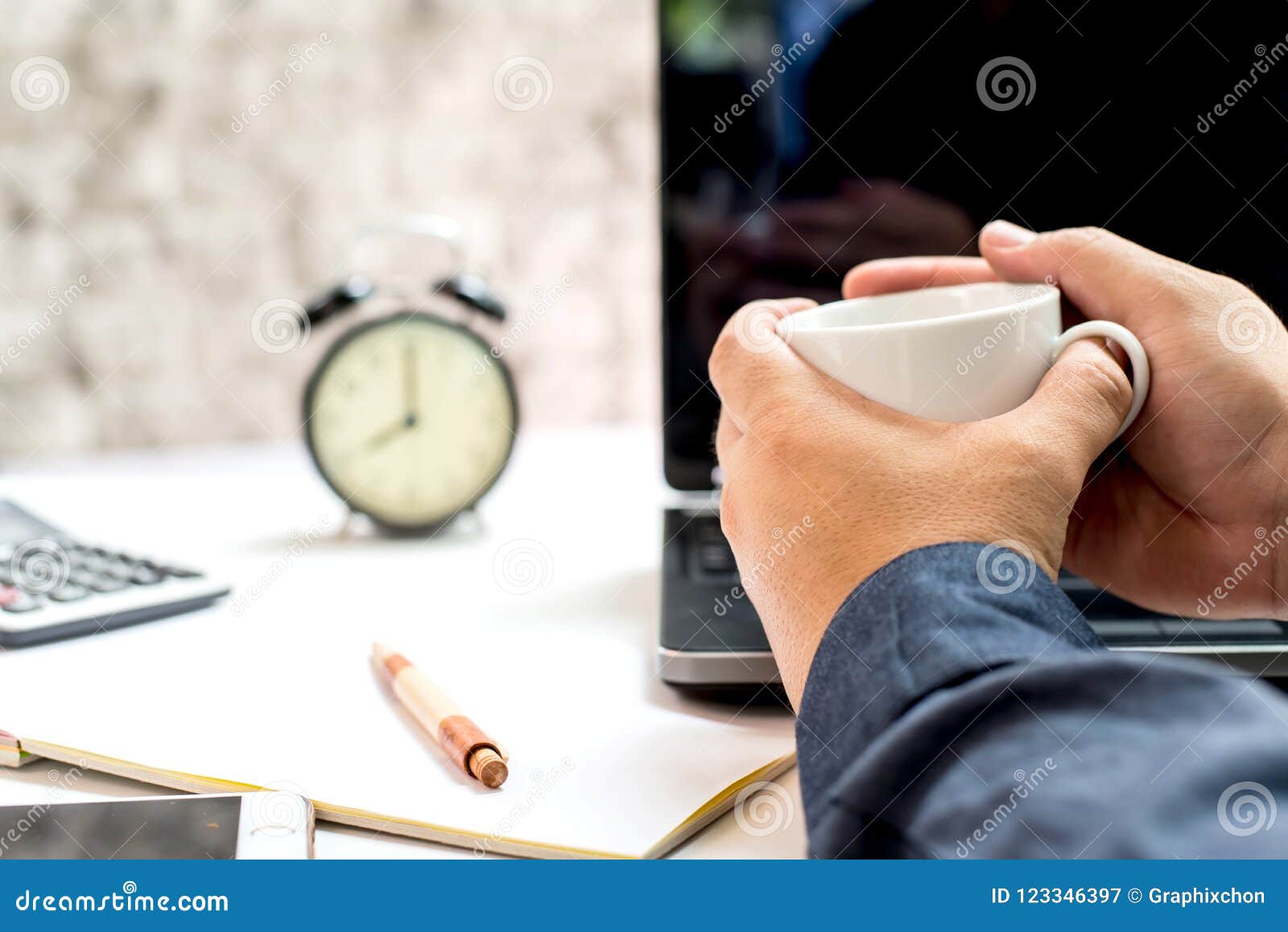 Fresh Start of the Day with Hot Coffee Stock Image - Image of drink ...