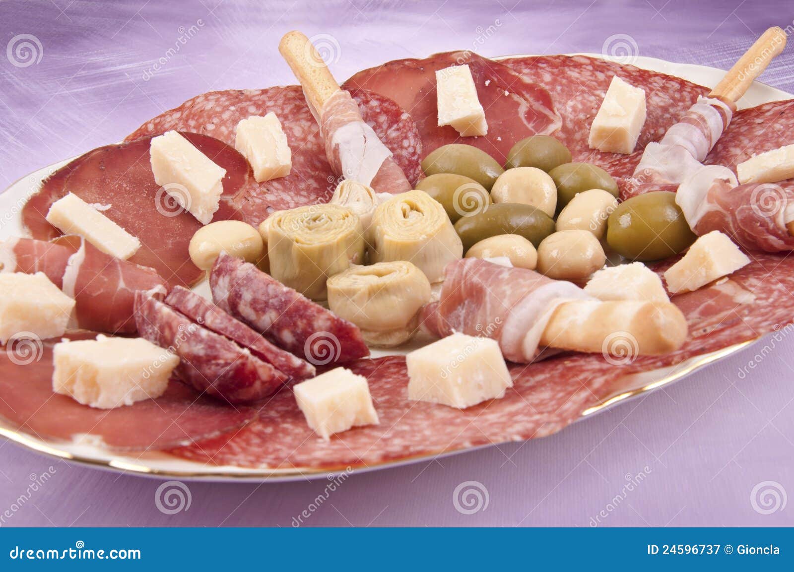 Fresh starters stock image. Image of salami, salsicci - 24596737