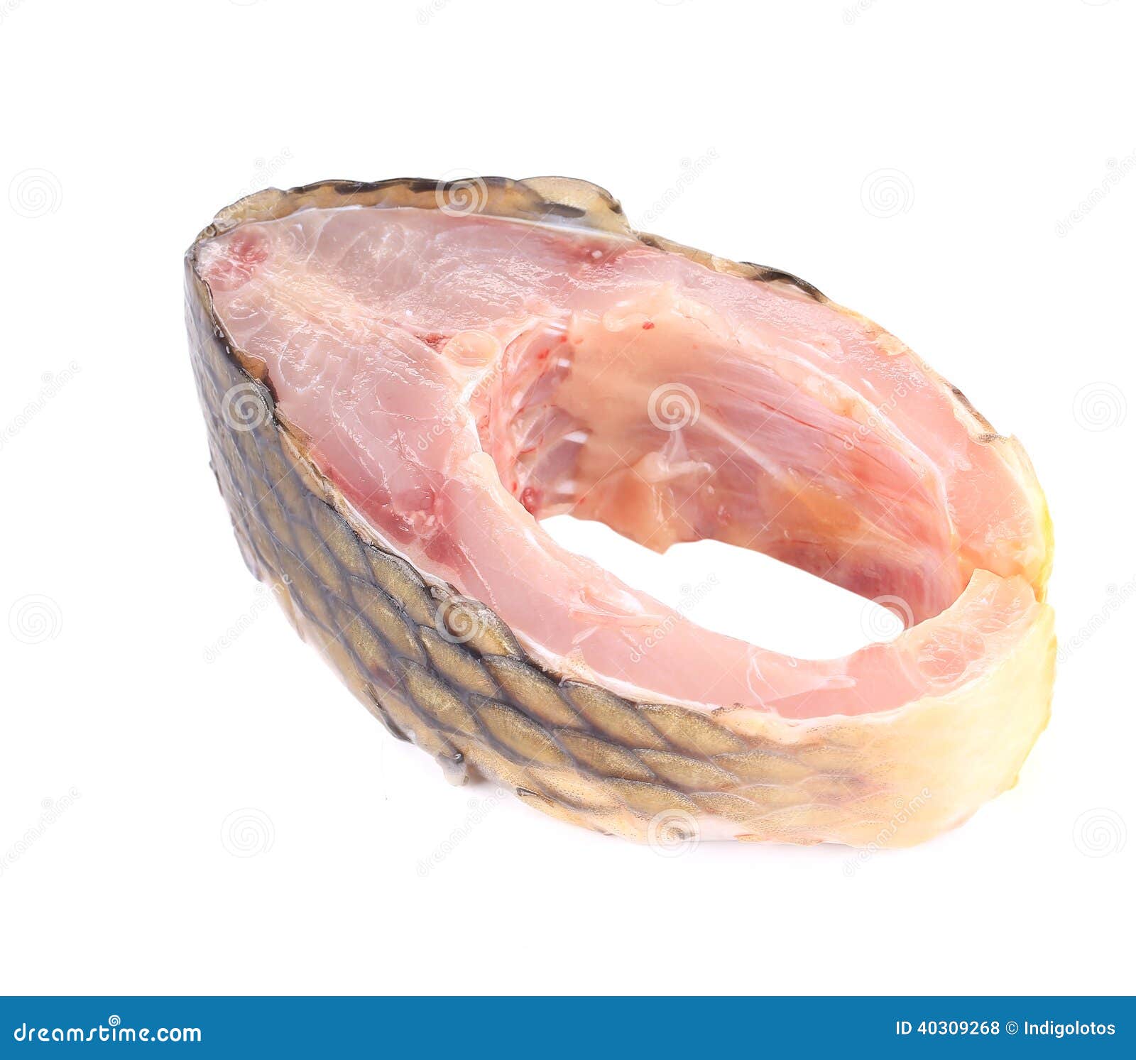 Fresh steak of carp fish. stock photo. Image of freshness - 40309268