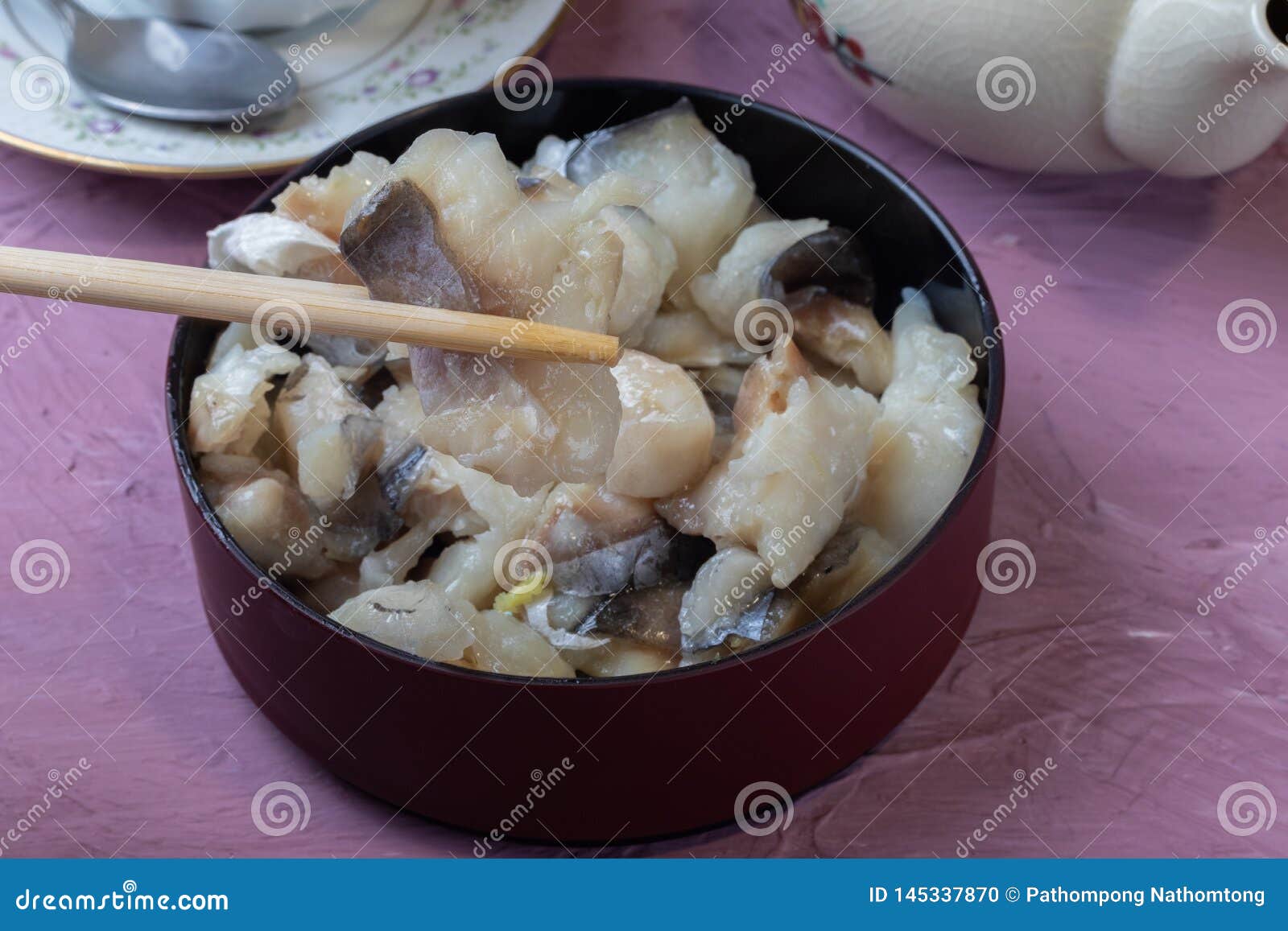 Fresh Steamed Pangasius Dory Fish Stock Photo - Image of grilled, food ...