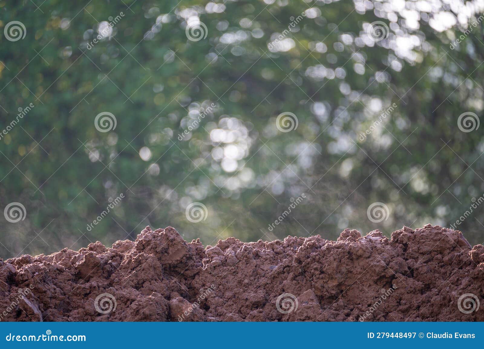Fresh steaming soil stock image. Image of agriculture - 279448497