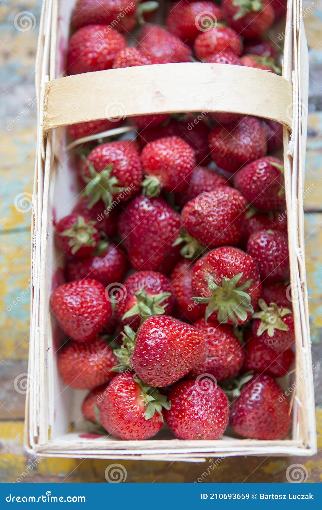 Fresh Strawberries in the Basket Stock Image - Image of health, bowl ...