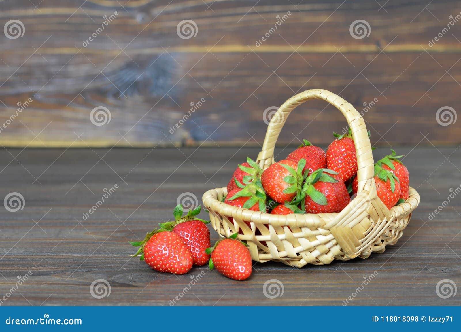 Fresh Strawberries in the Basket Stock Photo - Image of summer, snack ...