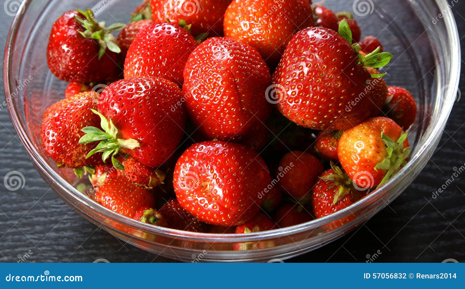 Fresh strawberries in bowl stock photo. Image of nature - 57056832