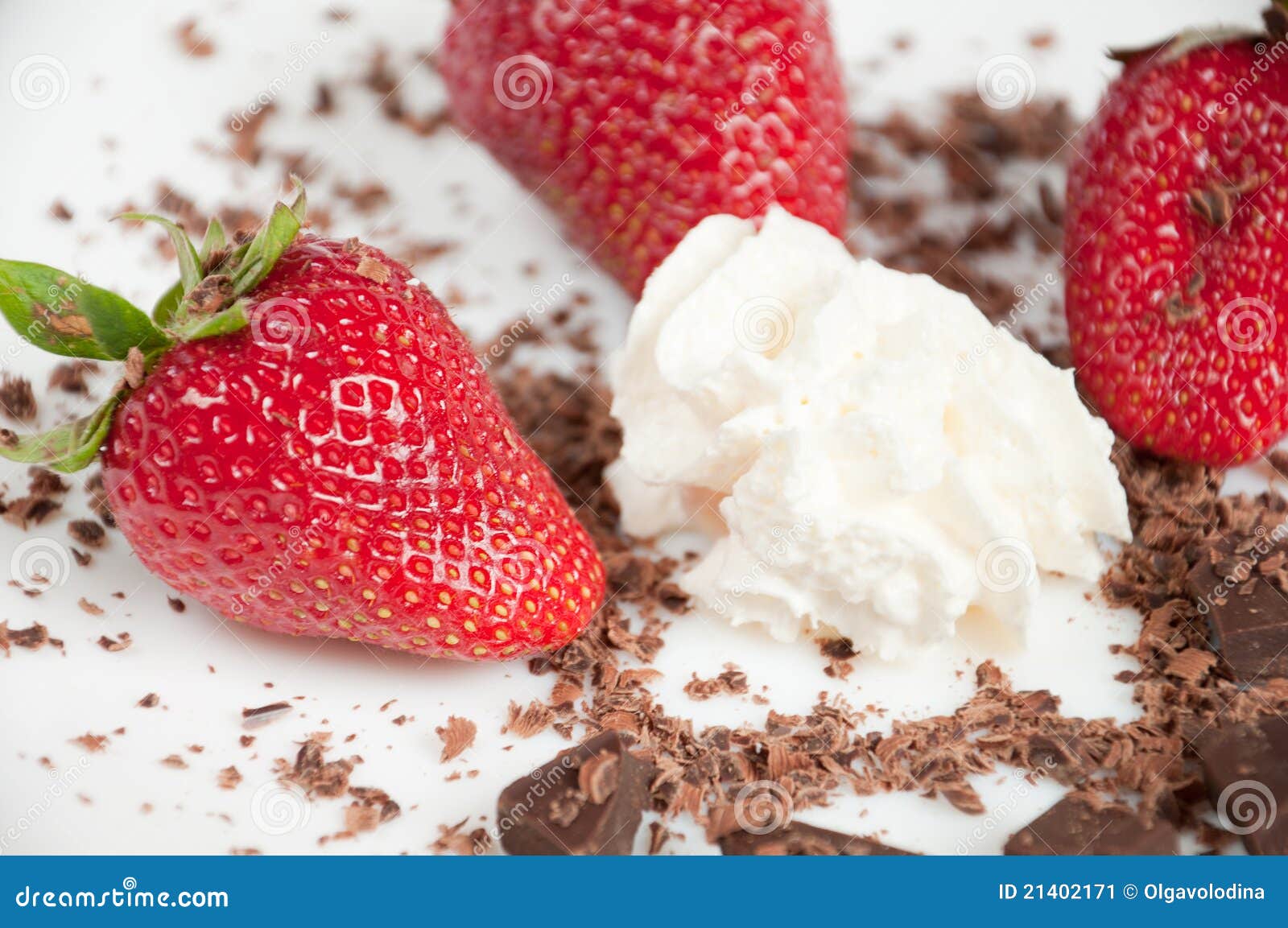 Fresh Strawberries with Cream Stock Image - Image of slices, strawberry ...