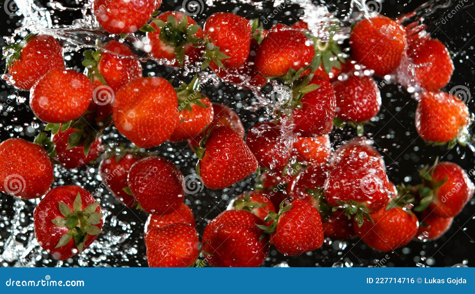 Fresh Strawberries Flying in the Air. Stock Photo - Image of freshness ...