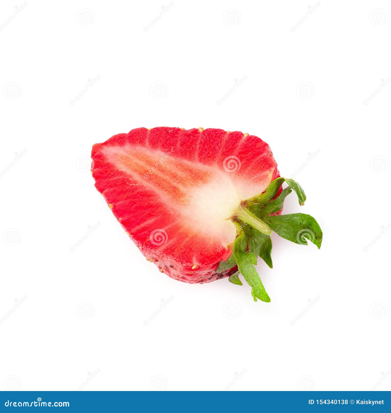 Fresh Strawberries Isolated Over a White Background Stock Photo - Image ...