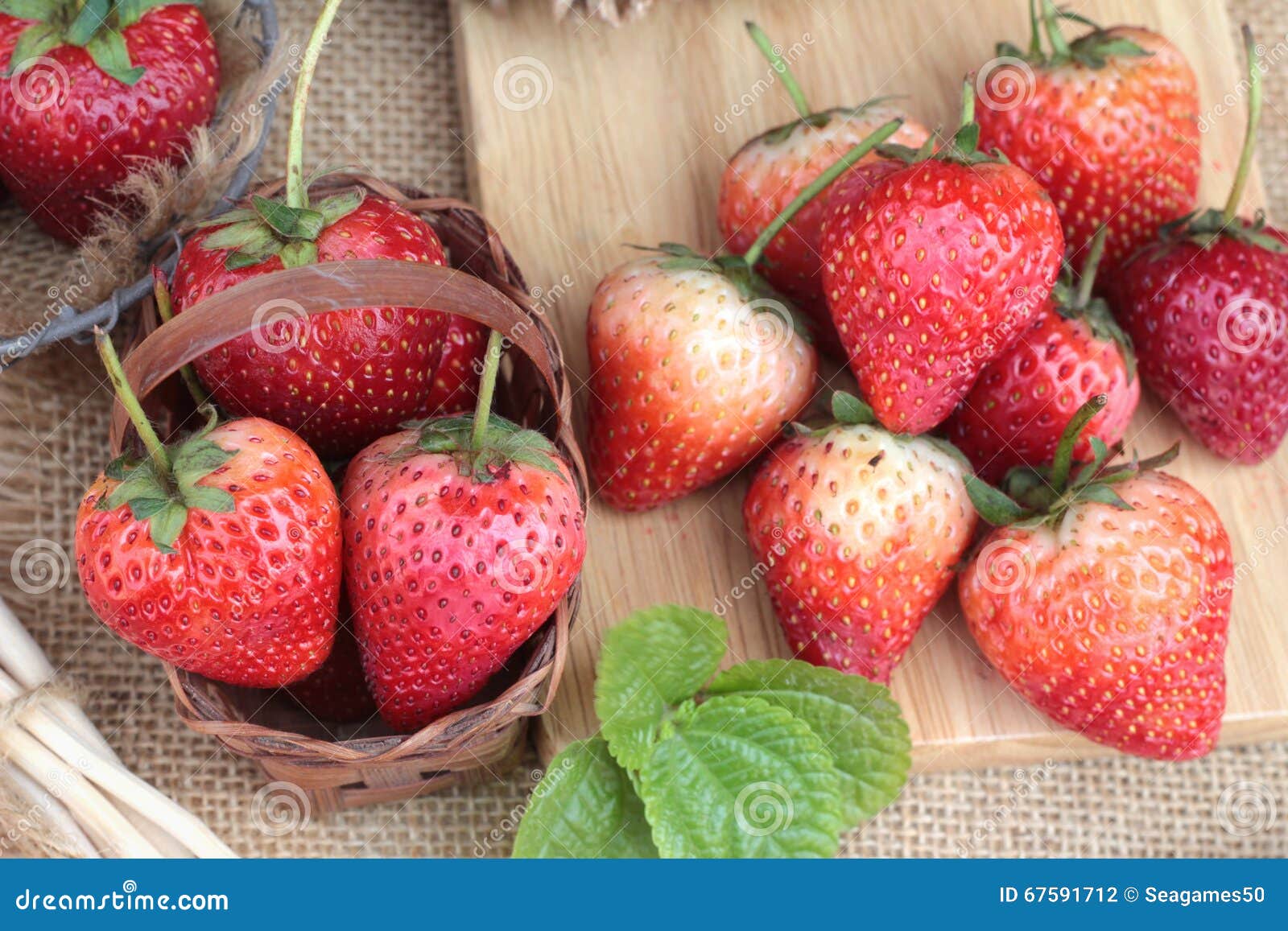 Fresh Strawberries Red at Delicious. Stock Photo - Image of ...