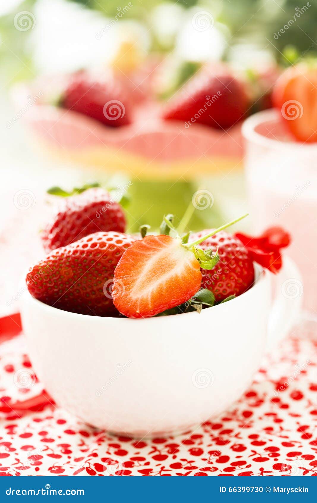 Fresh strawberries stock photo. Image of green, meal - 66399730