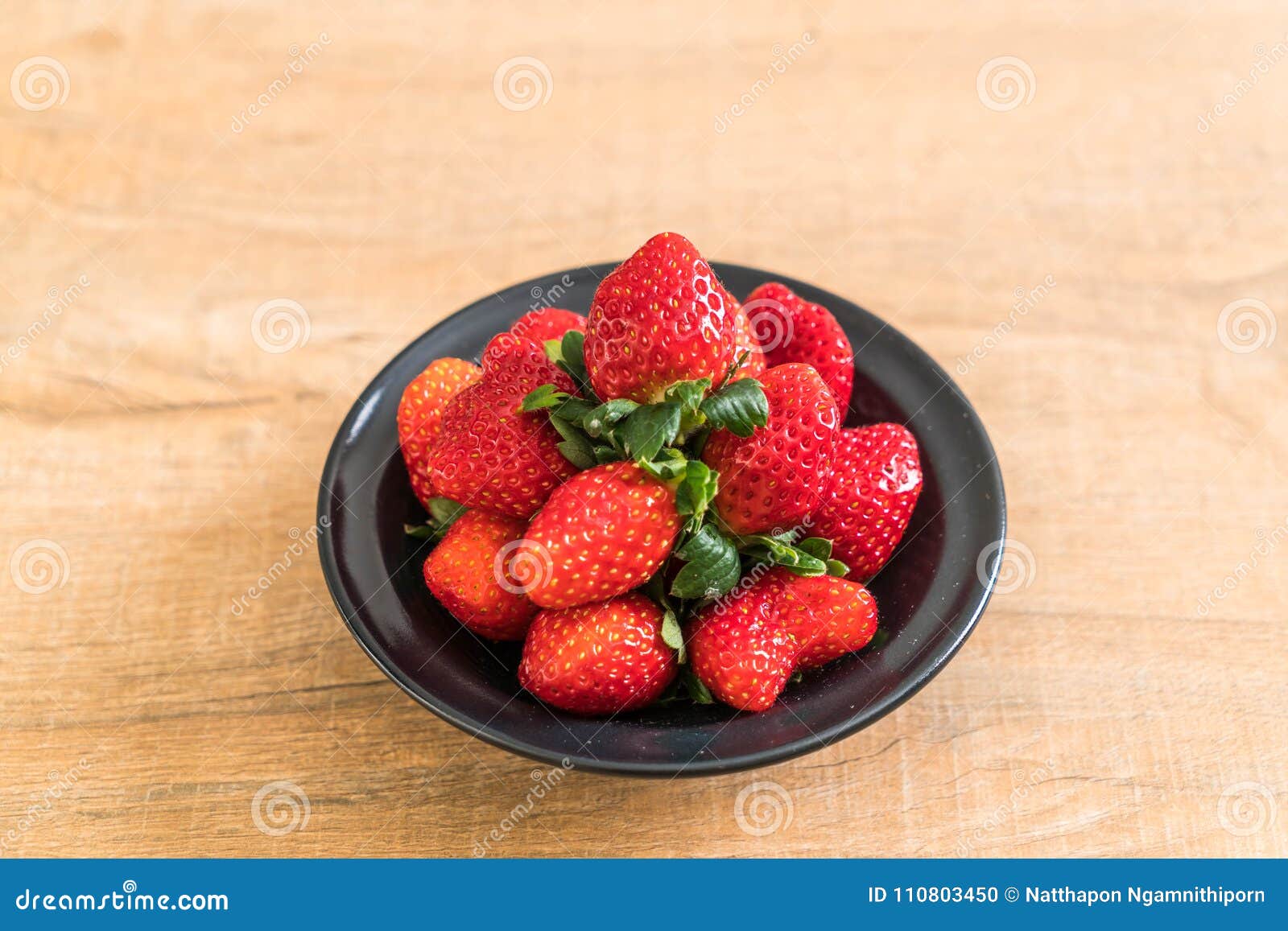 Fresh strawberry in bowl stock photo. Image of fruit - 110803450