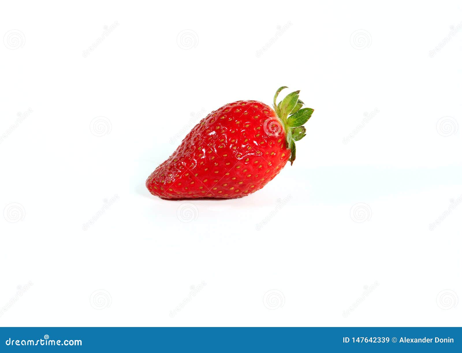 Fresh Strawberry Lying on a White Stock Image - Image of vibrant, white ...