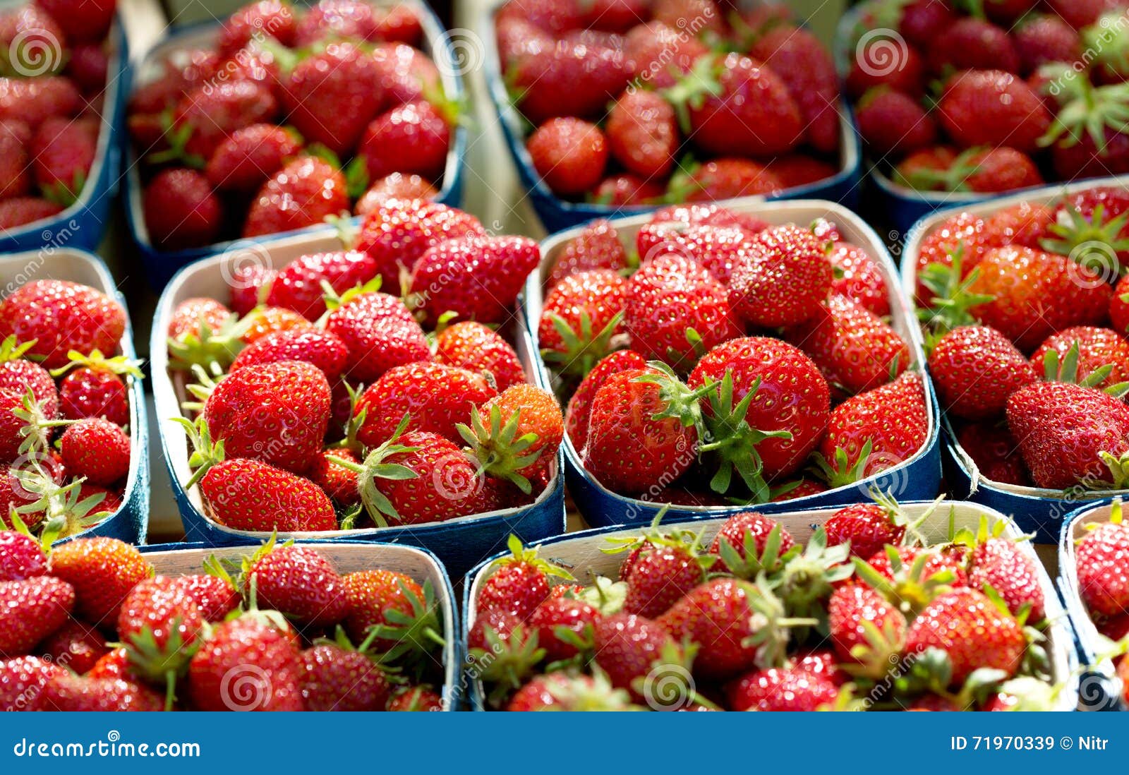 Fresh Strawberry on the Market Stock Image - Image of closeup, berry ...