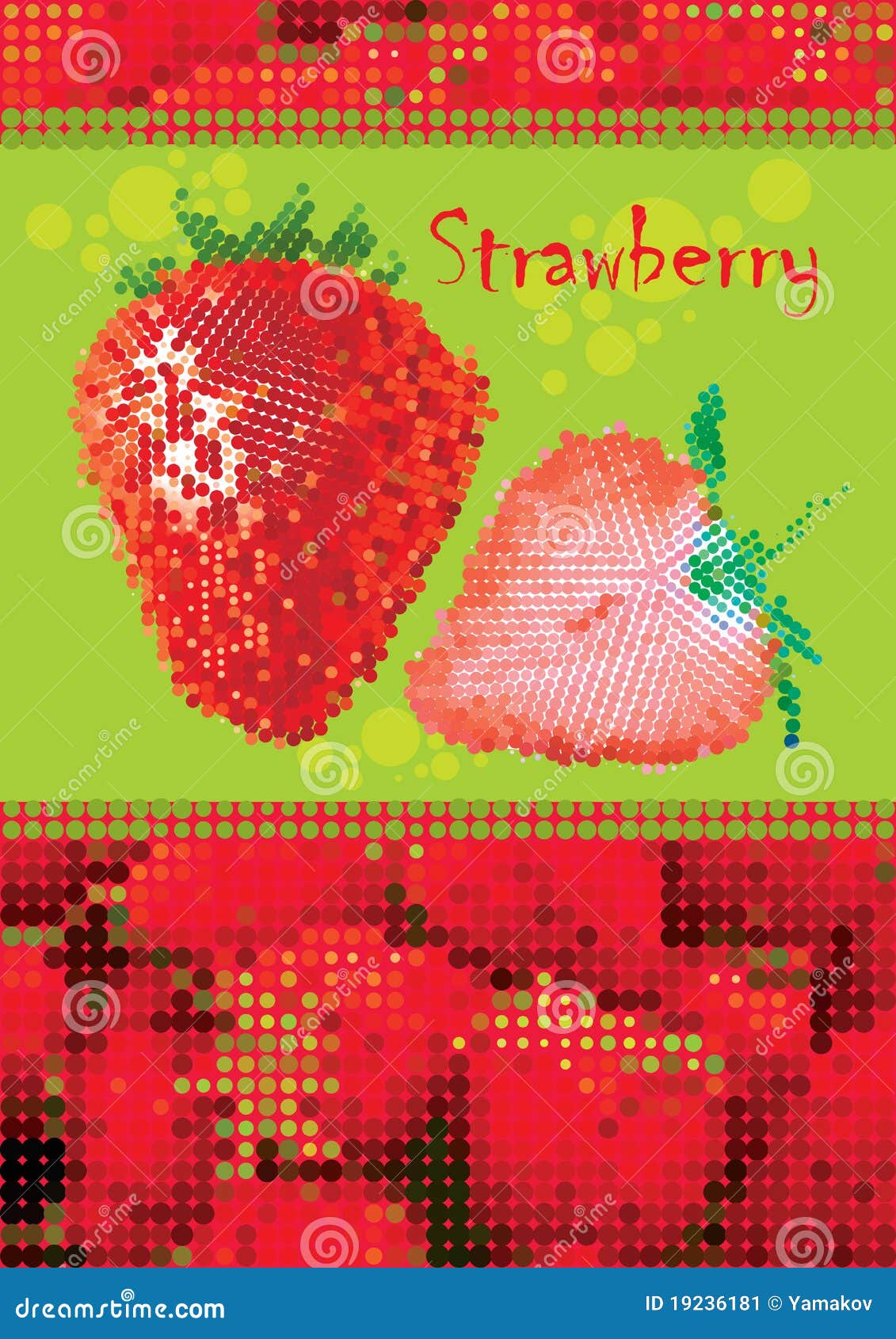 Fresh strawberry menu stock vector. Illustration of meals - 19236181