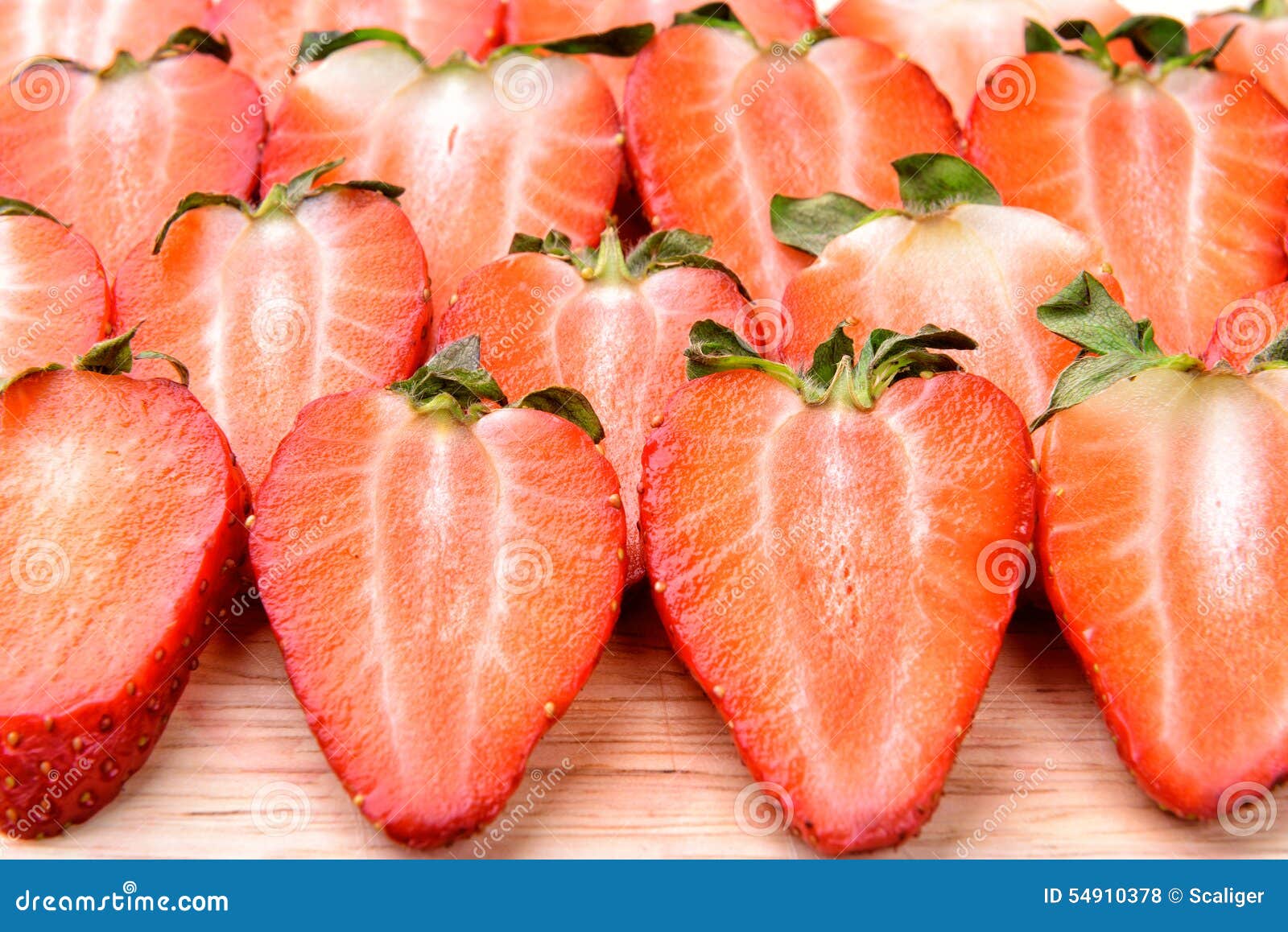 Fresh strawberry slices stock photo. Image of natural - 54910378