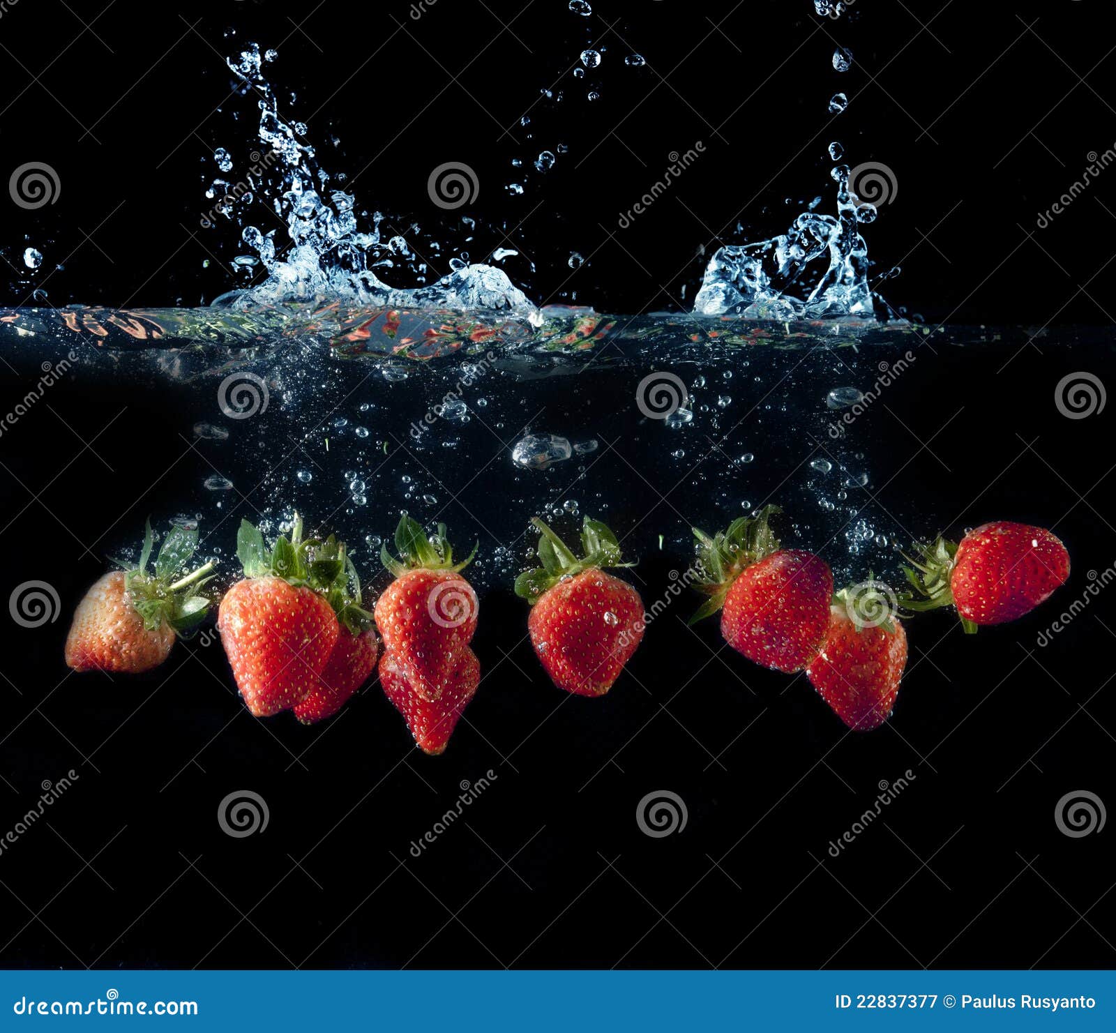 Fresh strawberry splash stock image. Image of clear, clean - 22837377