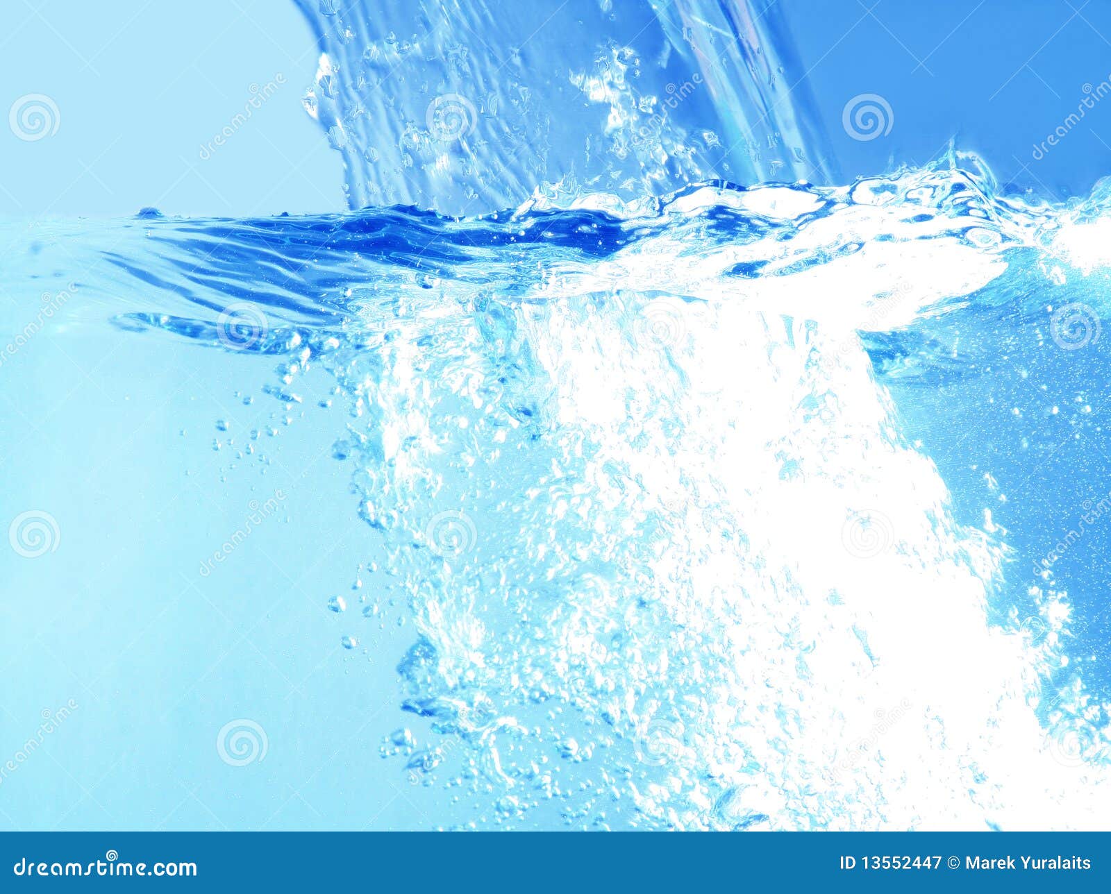 Fresh stream on water stock image. Image of bubbles, fresh - 13552447