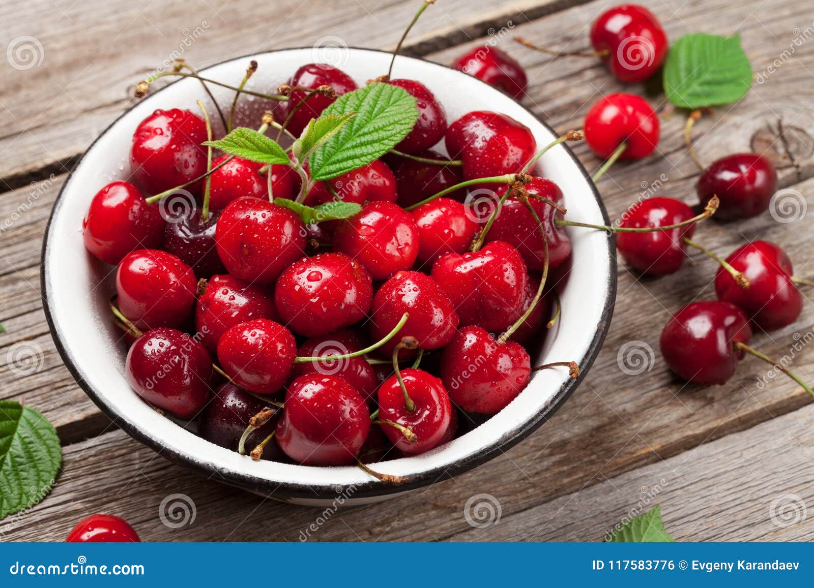 Fresh summer cherry stock photo. Image of ripe, food - 117583776