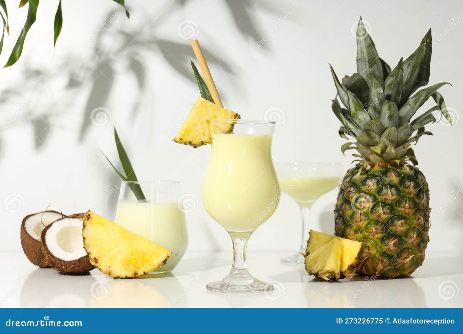 Fresh Summer Cocktail - Pina Colada, Fresh Summer Drink Concept Stock ...