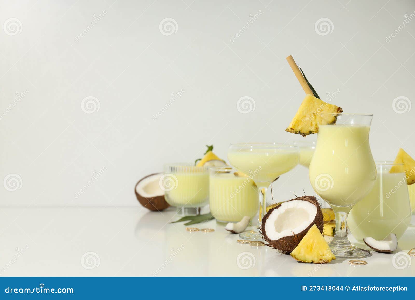 Fresh Summer Cocktail - Pina Colada, Fresh Summer Drink Concept Stock ...