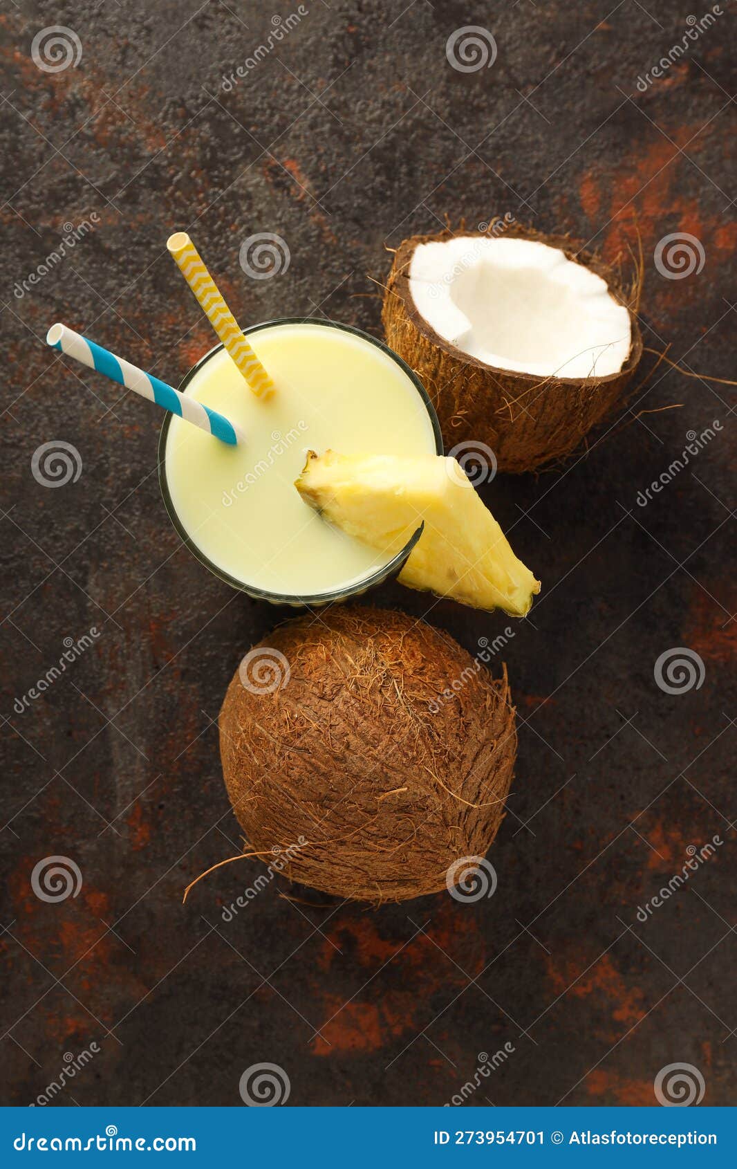 Fresh Summer Cocktail - Pina Colada, Fresh Summer Drink Concept Stock ...