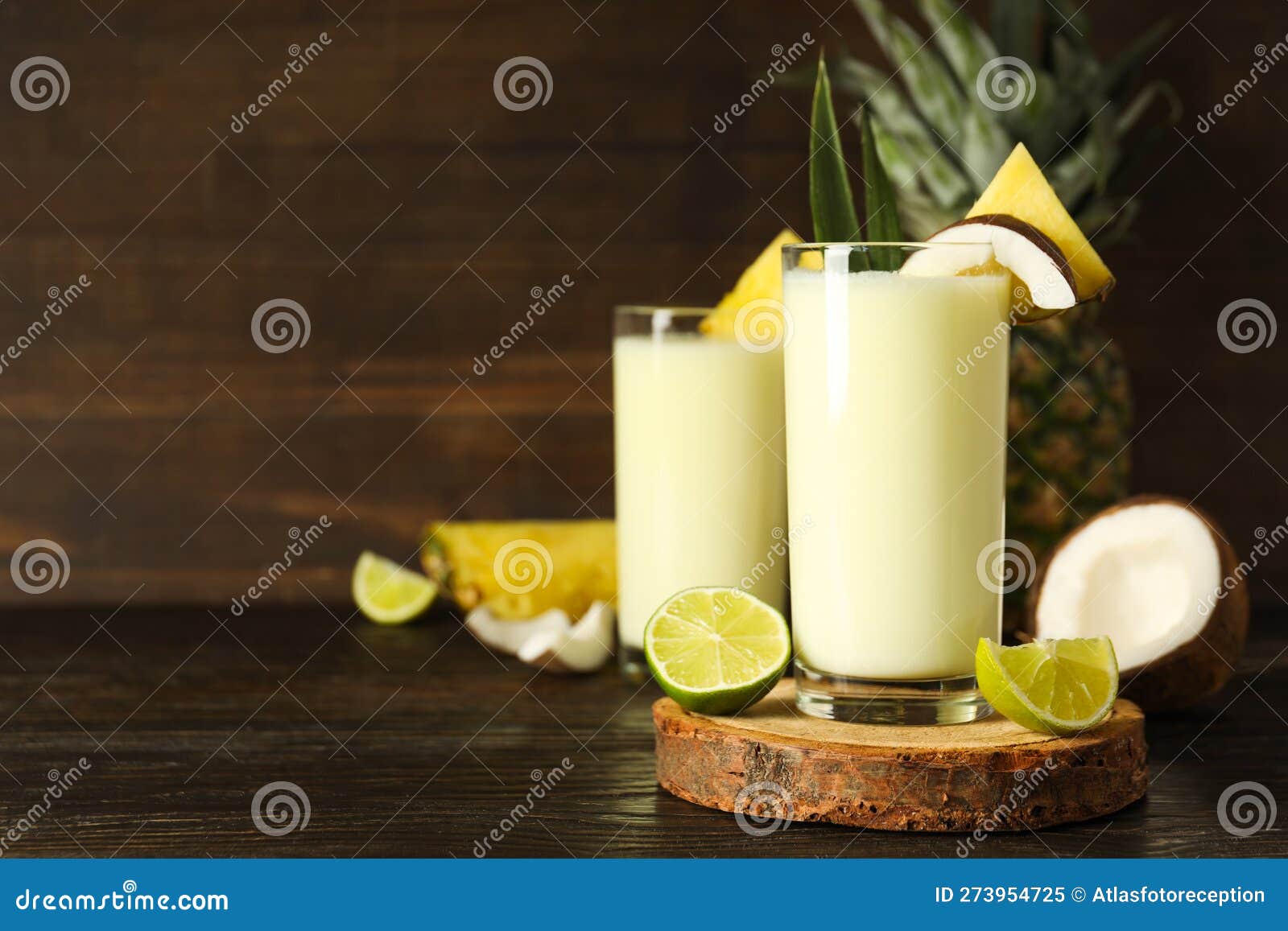 Fresh Summer Cocktail - Pina Colada, Fresh Summer Drink Concept Stock ...