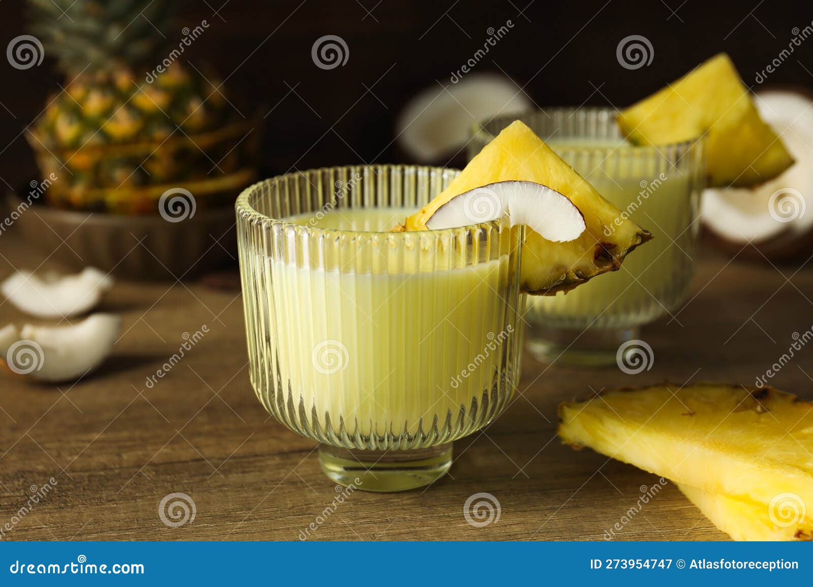 Fresh Summer Cocktail - Pina Colada, Fresh Summer Drink Concept Stock ...