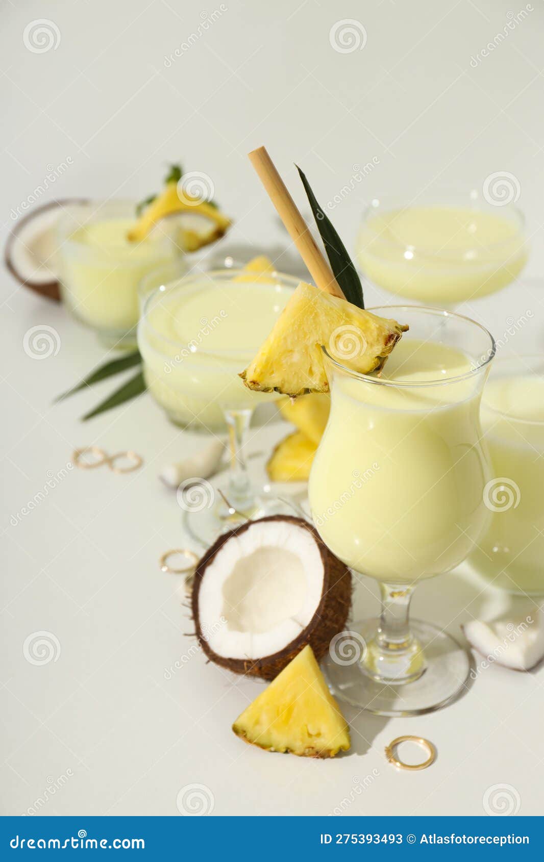 Fresh Summer Cocktail - Pina Colada, Fresh Summer Drink Concept Stock ...