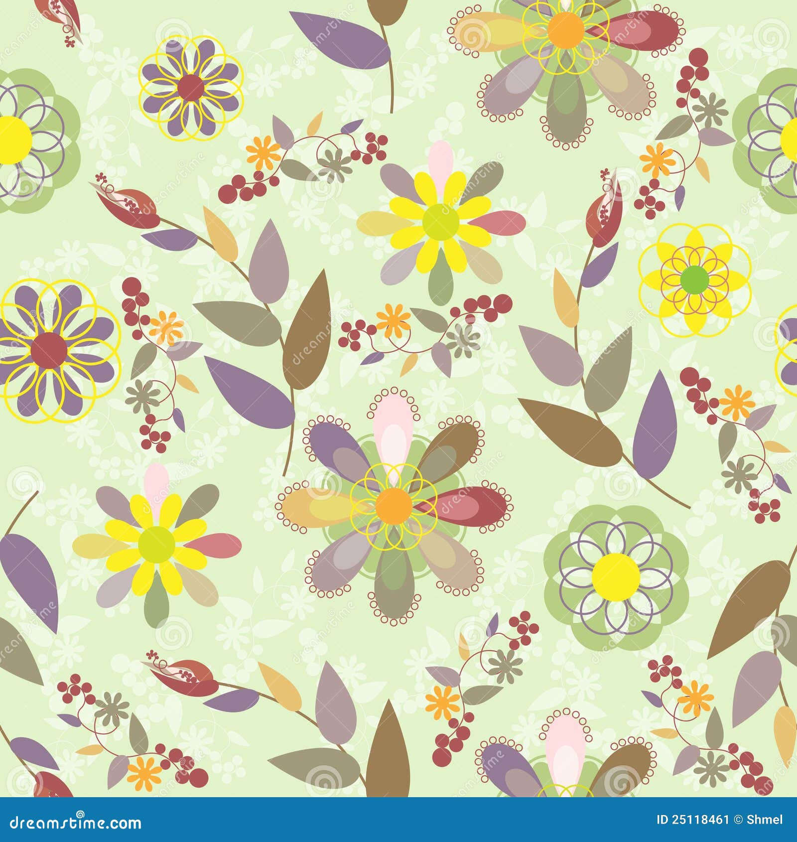 Fresh Summer Seamless Background Stock Illustration - Illustration of ...