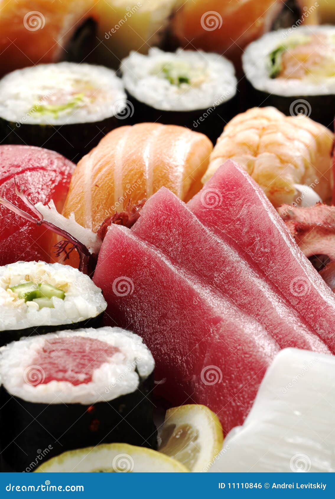 Fresh sushi stock photo. Image of bright, color, asia - 11110846