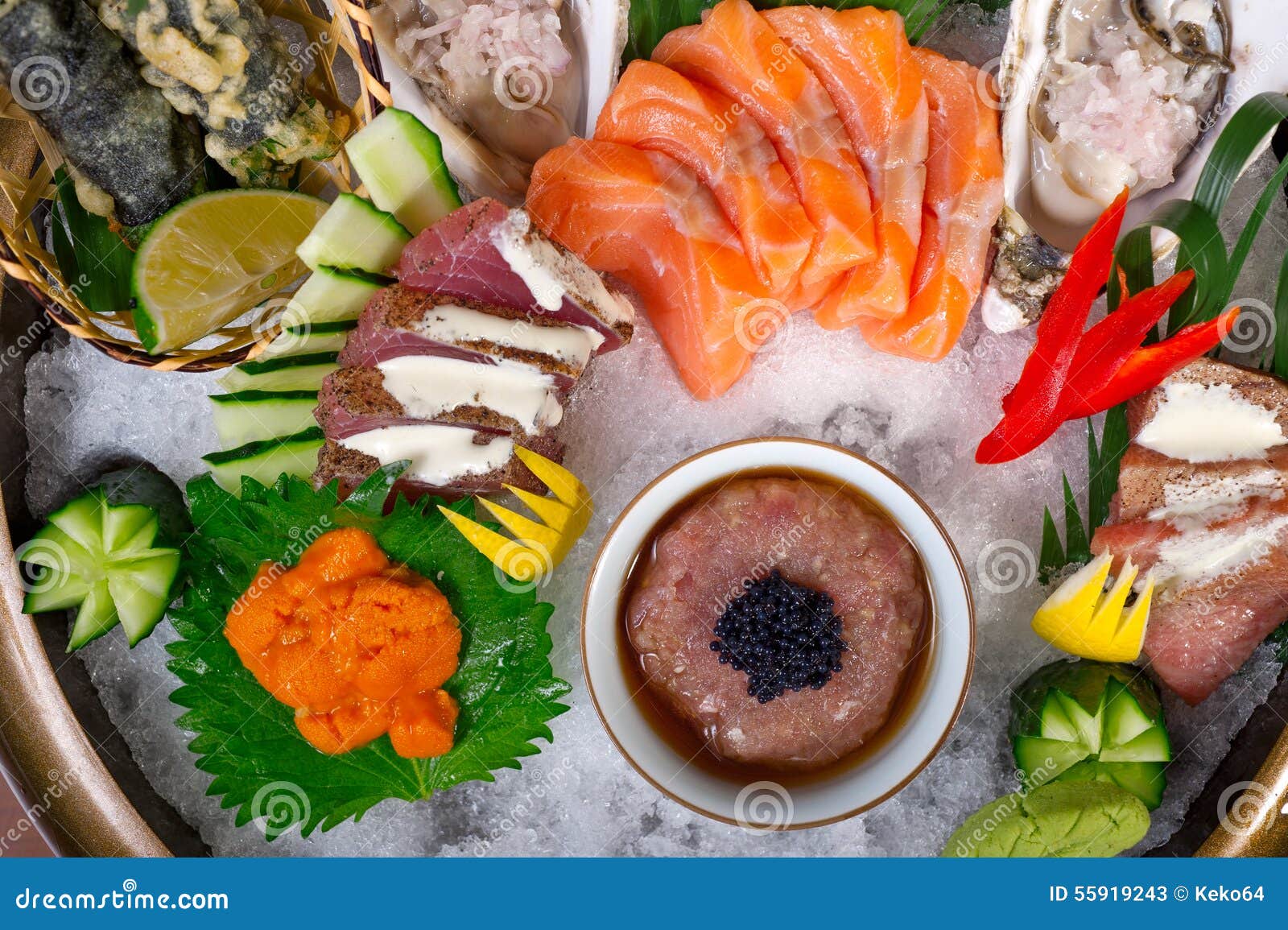 Fresh Sushi Choice Combination Assortment Selection Stock Image - Image ...