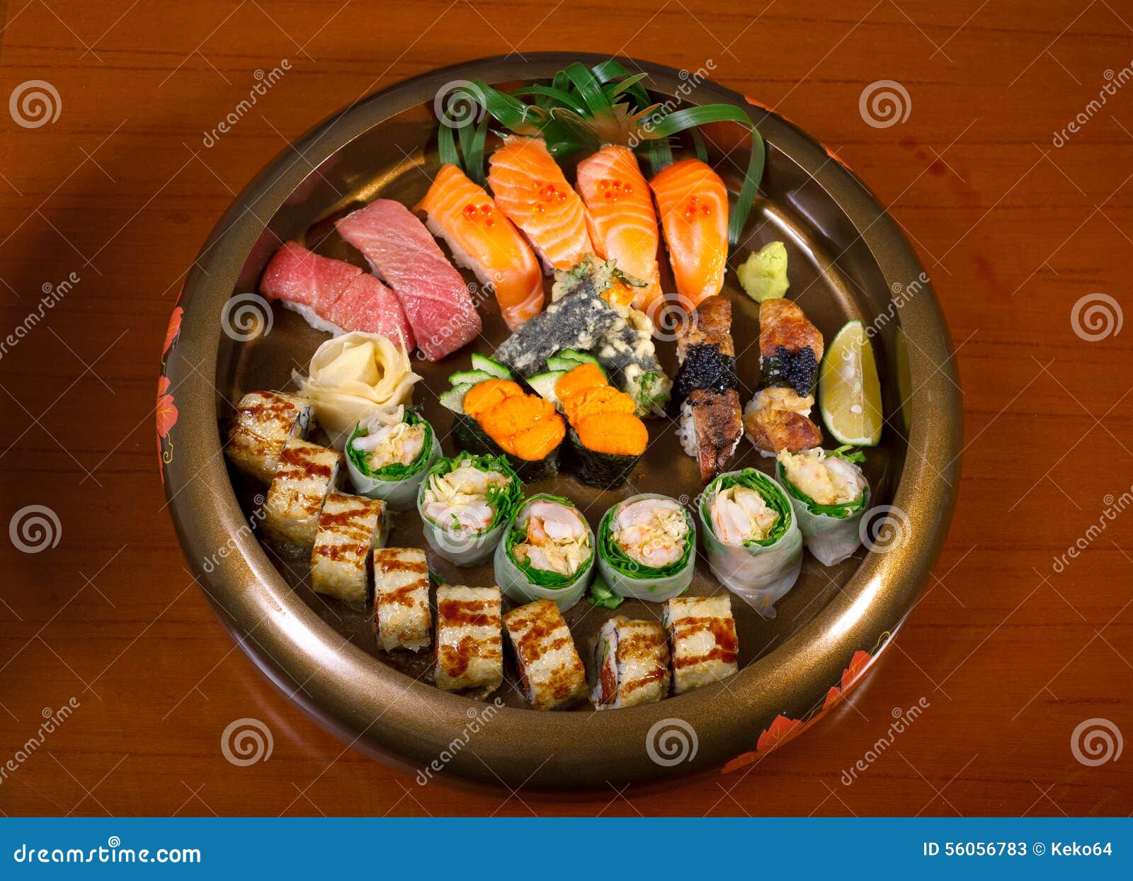 Fresh Sushi Choice Combination Assortment Selection Stock Image - Image ...