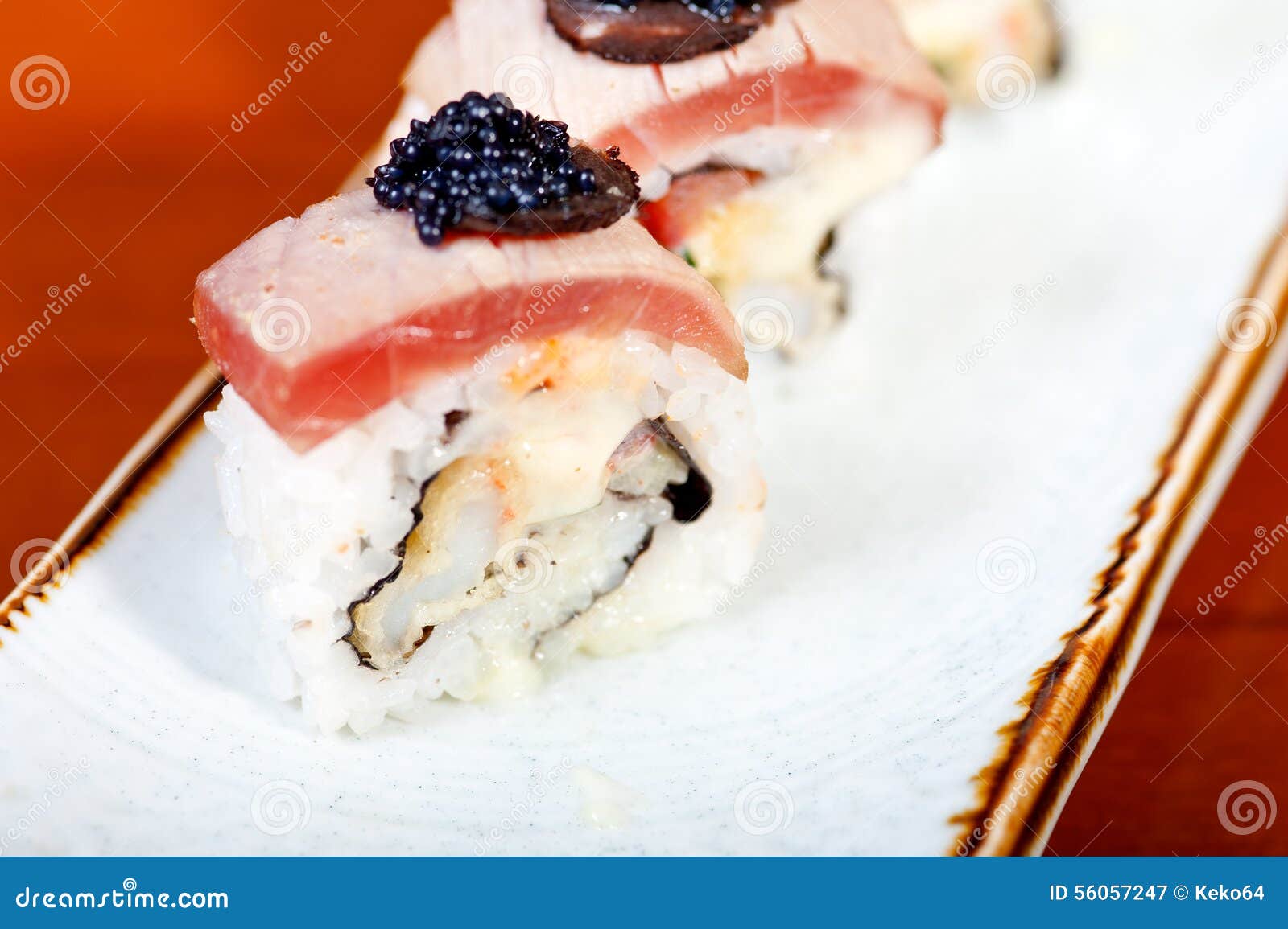 Fresh Sushi Choice Combination Assortment Selection Stock Image - Image ...