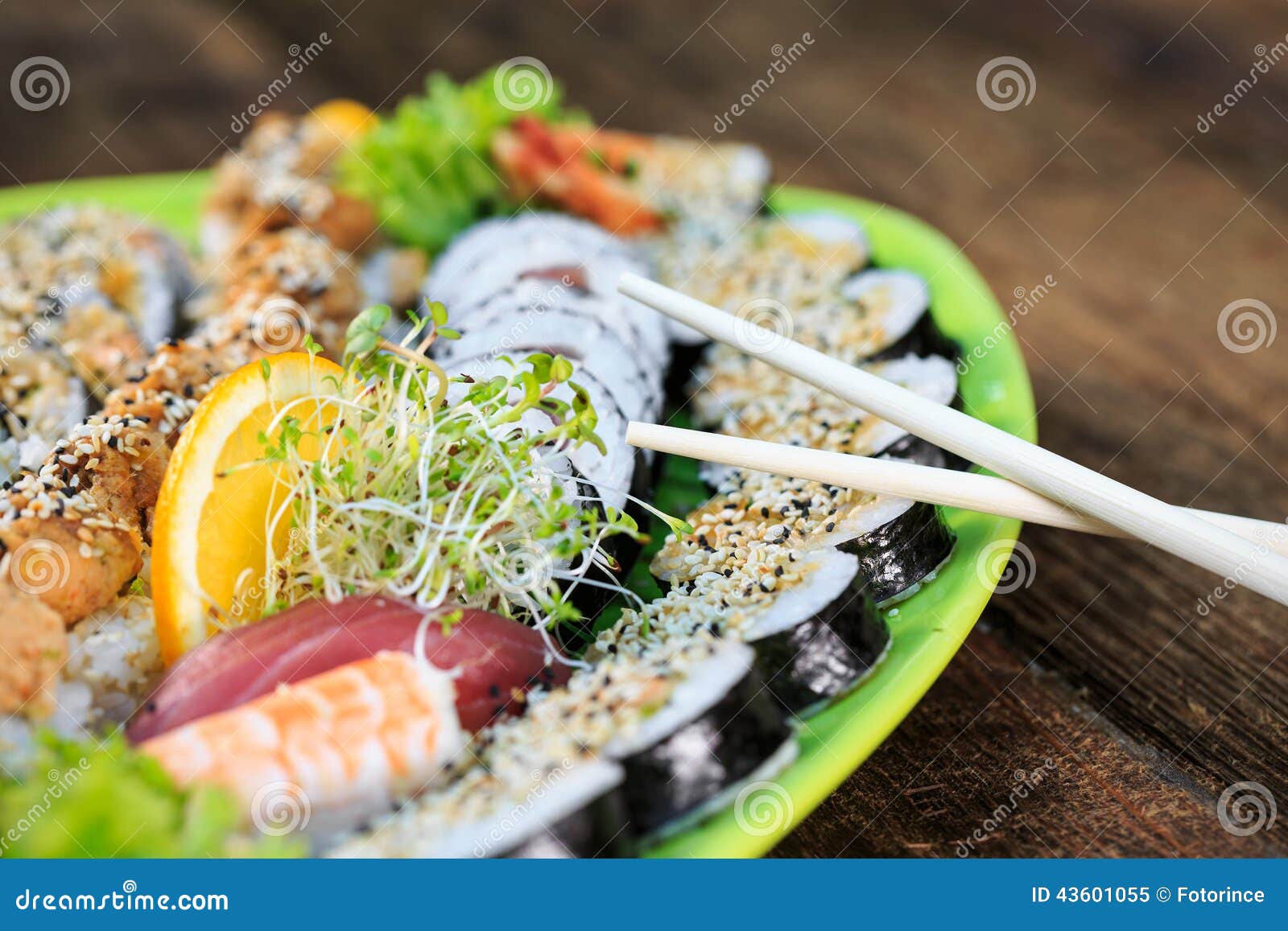 Fresh sushi close up stock image. Image of ready, closeup - 43601055