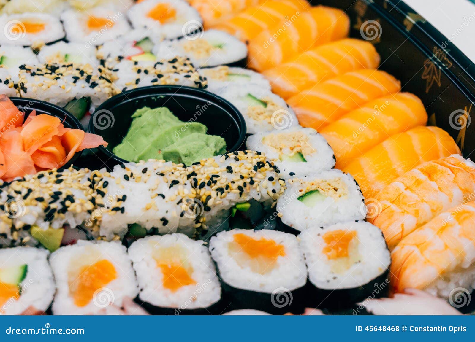 Fresh Sushi In Japan Restuarnt Royalty-Free Stock Photo | CartoonDealer ...