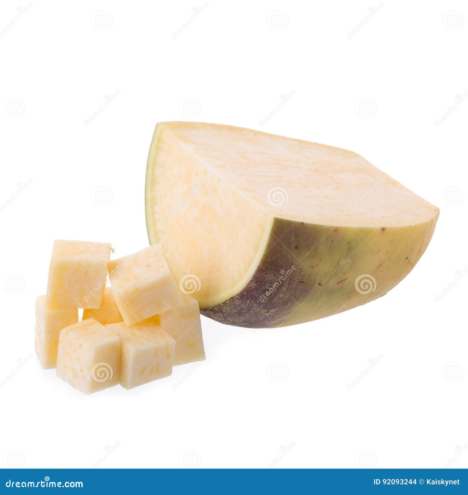 Fresh Swede Isolated on a White Background Stock Photo - Image of crop ...