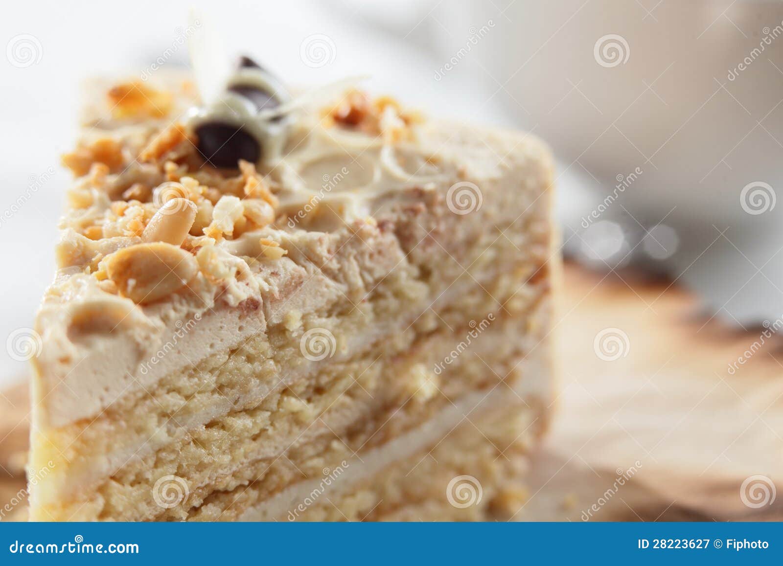 Fresh and Sweet Cake on Dish Stock Image - Image of berries, health ...