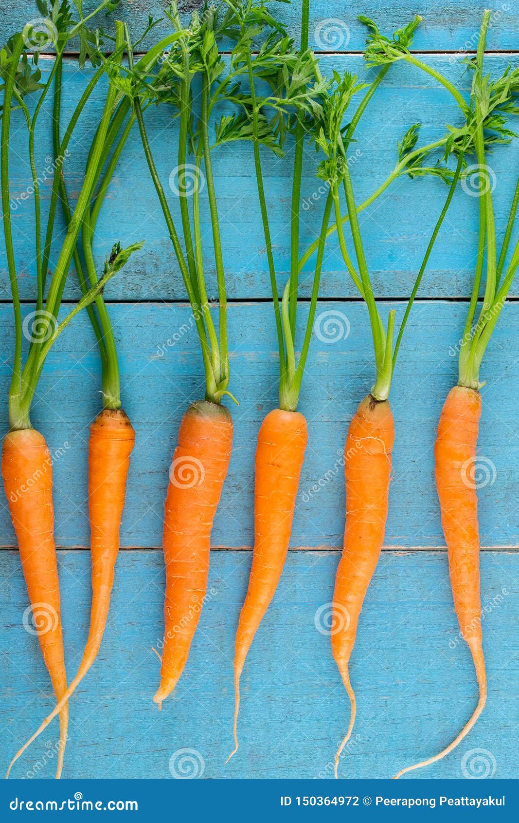 Fresh and Sweet Carrot on a Grey Wooden Table Stock Photo - Image of ...