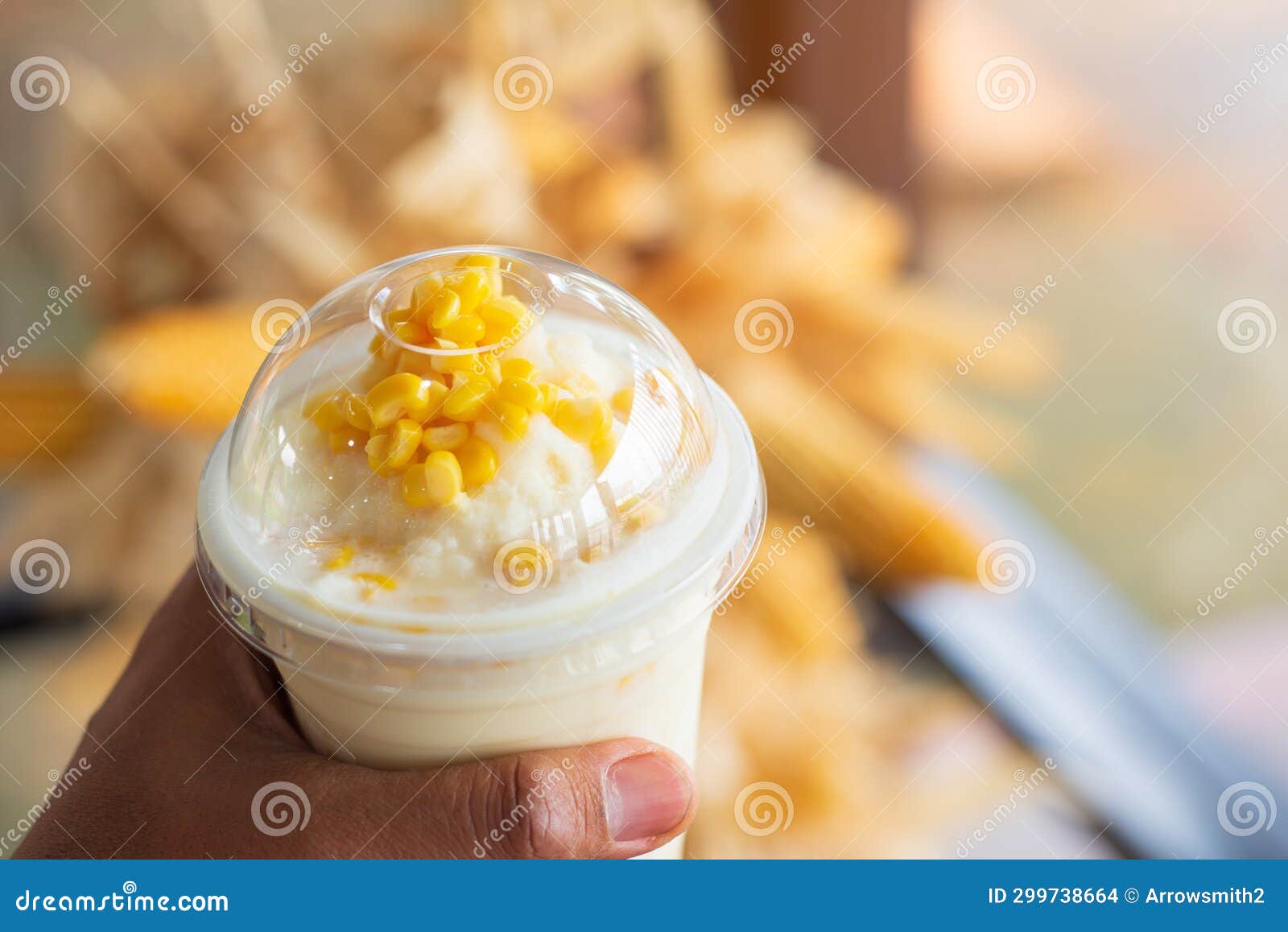 Fresh Sweet Corn Juice (corn Milk) in the Cafe and Restaurant Stock ...