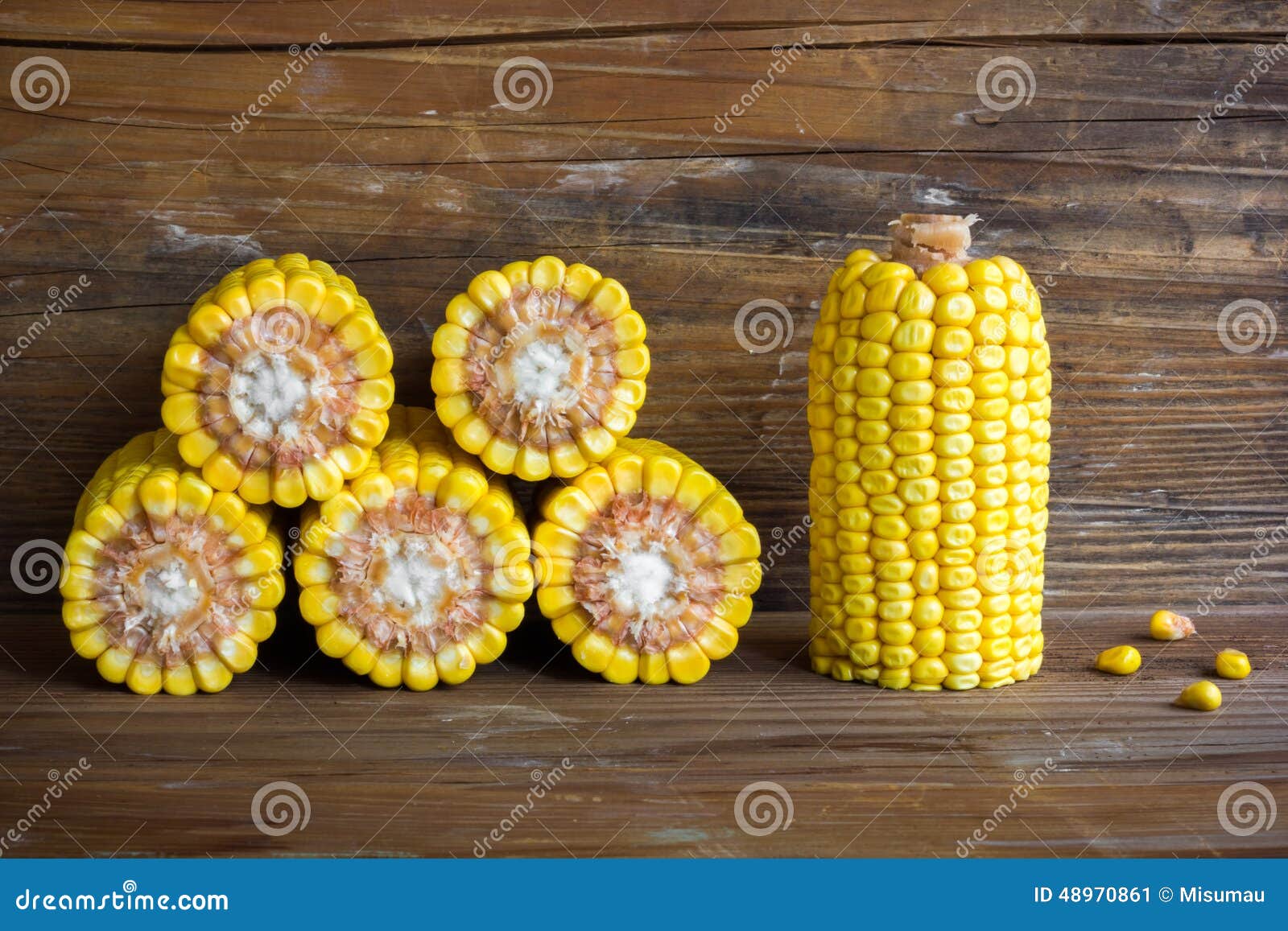 Fresh sweet corn stock image. Image of food, horizontal - 48970861