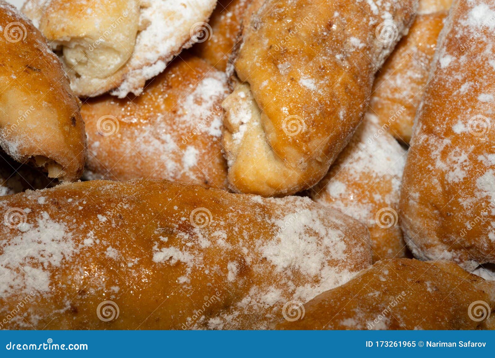 Fresh Sweet Pastries with Nuts Stock Image - Image of isolated, sweet ...