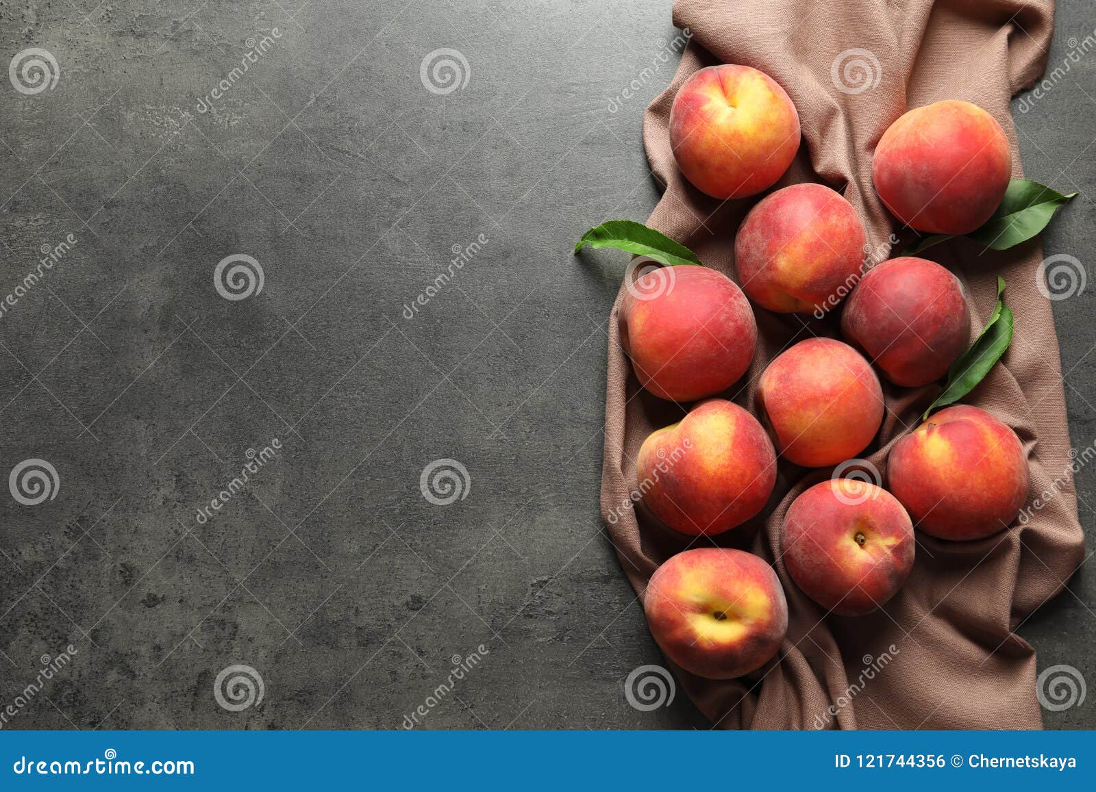 Fresh Sweet Peaches on Table Stock Photo - Image of organic, nutrition ...