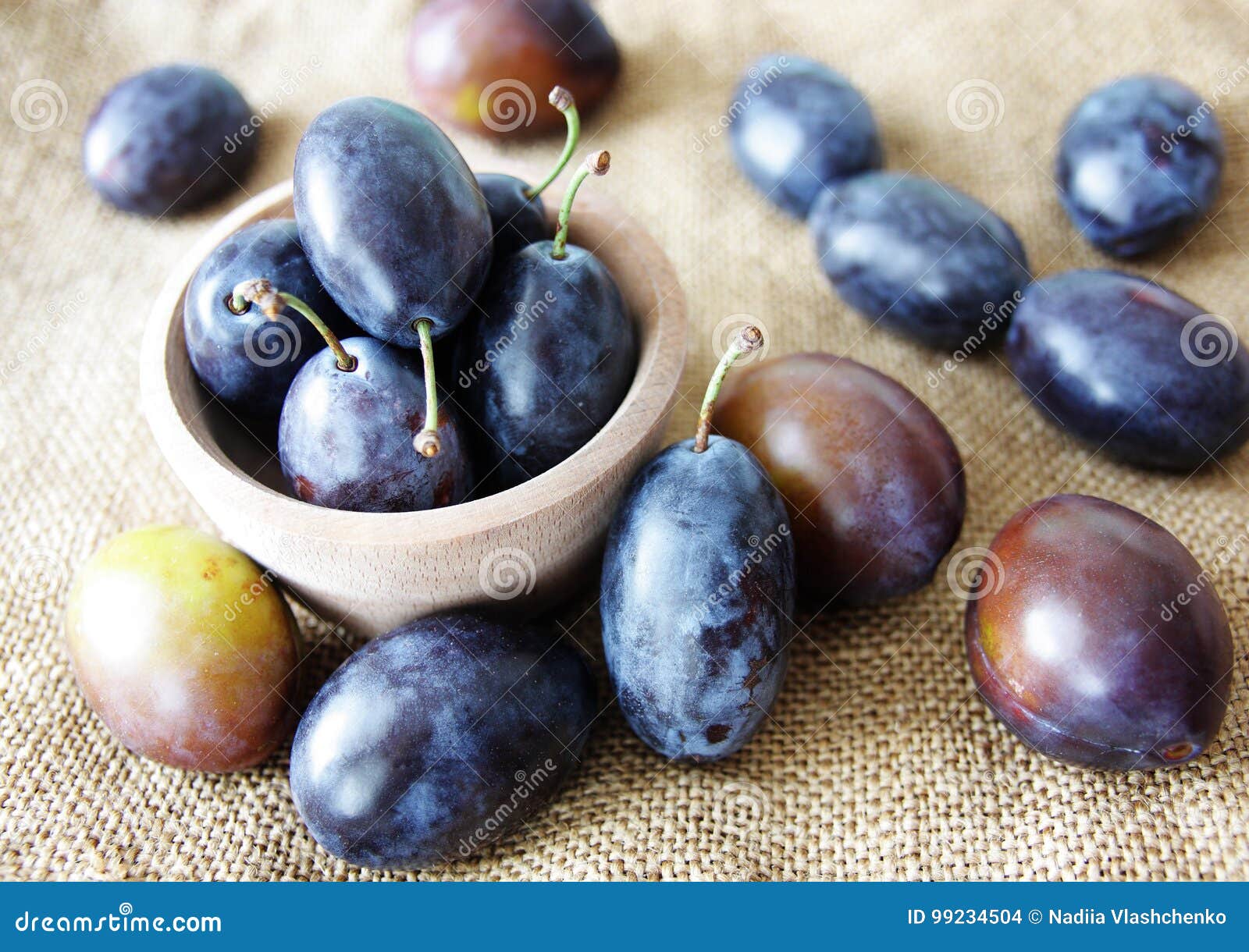 Fresh ripe plums stock photo. Image of autumn, fresh - 99234504