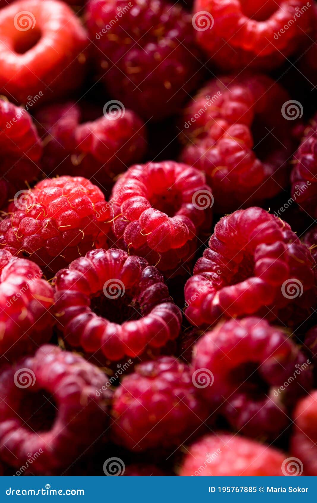 Fresh and Sweet Red Raspberries Texture. Fruit Pile Background Stock ...